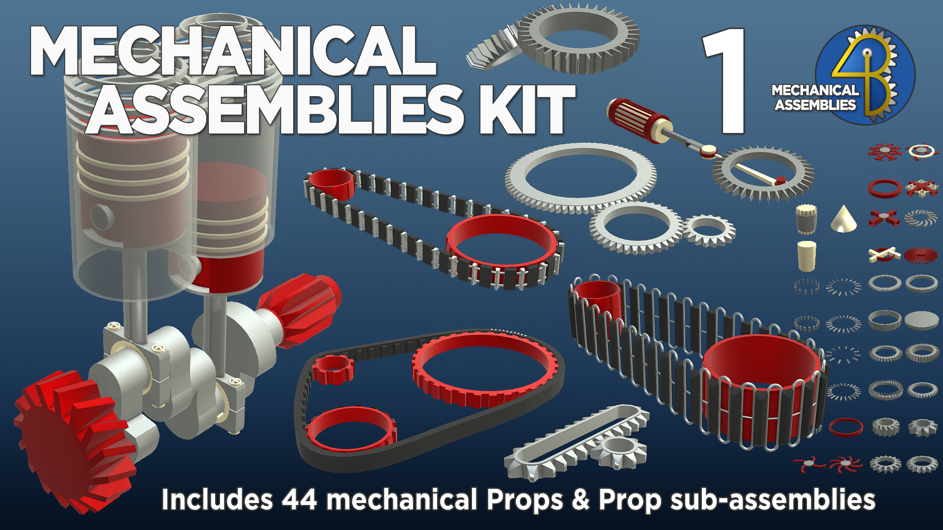 Mechanical Assemblies Kit Vol.1 by BBBB - iClone/Stage - Reallusion ...