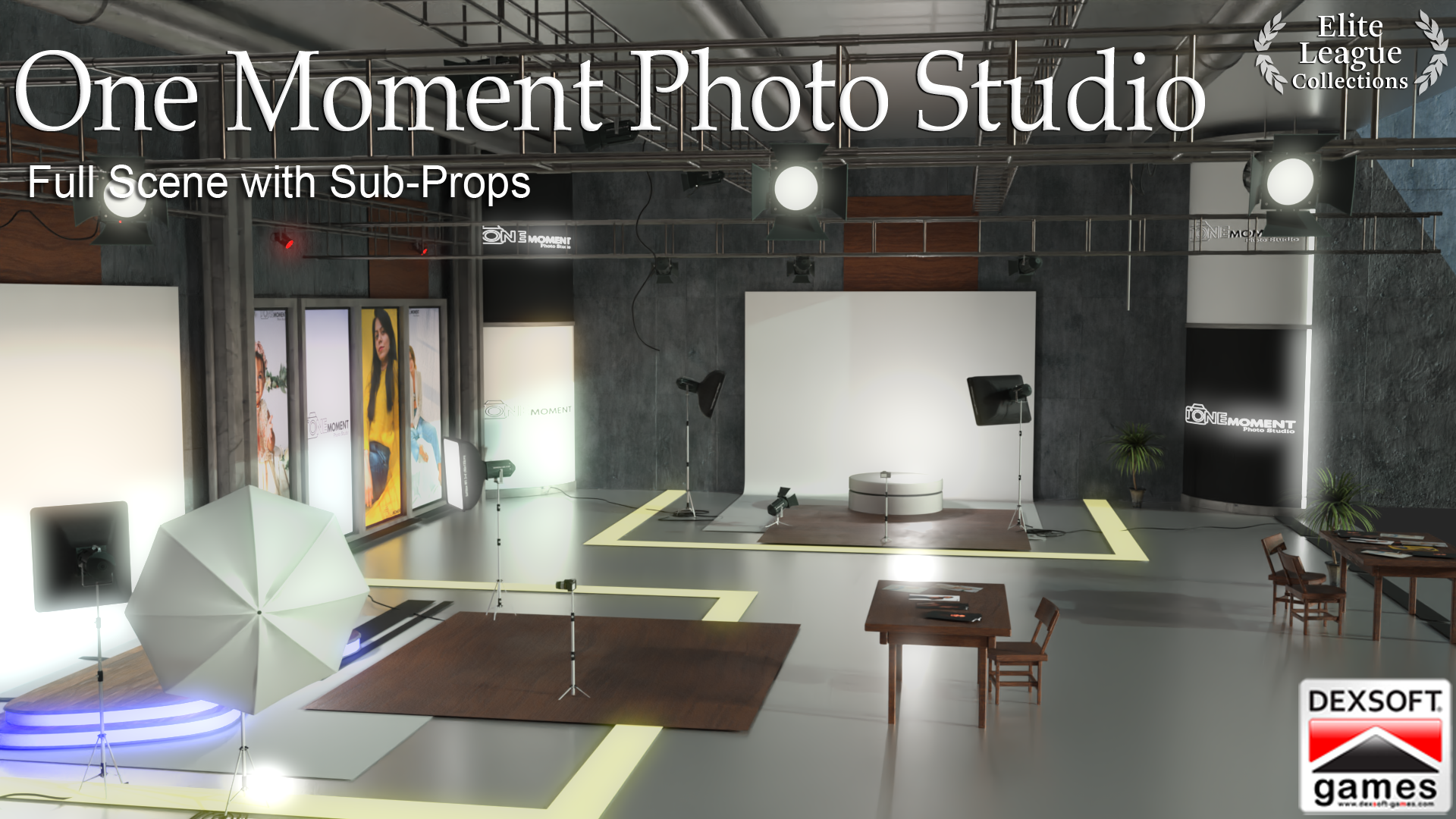 One Moment Photo Studio - iClone/Scenes & Props - Reallusion Content Store