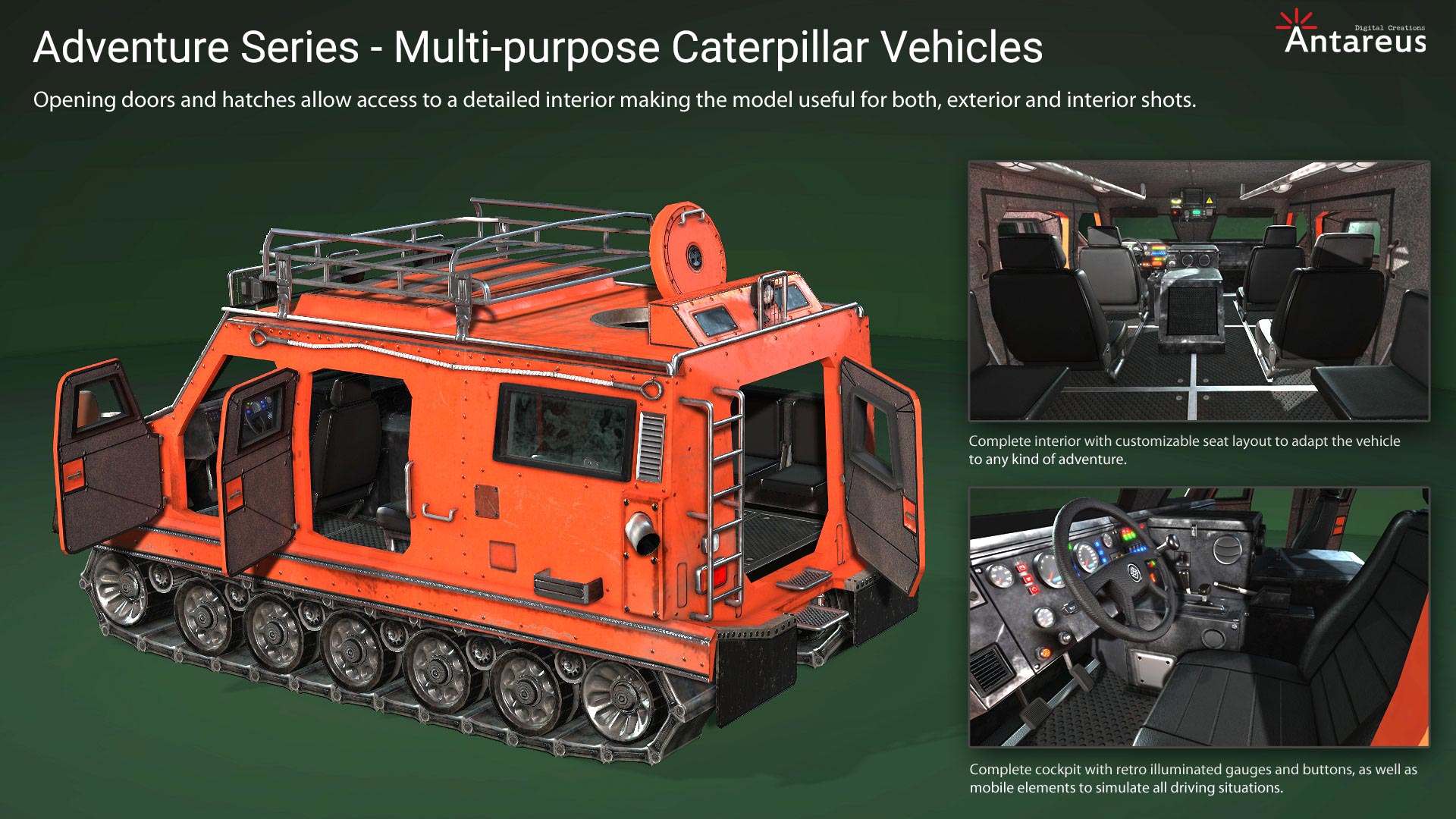 Adventure Series- Multi-purpose Caterpillar Vehicles - iClone/Scenes ...