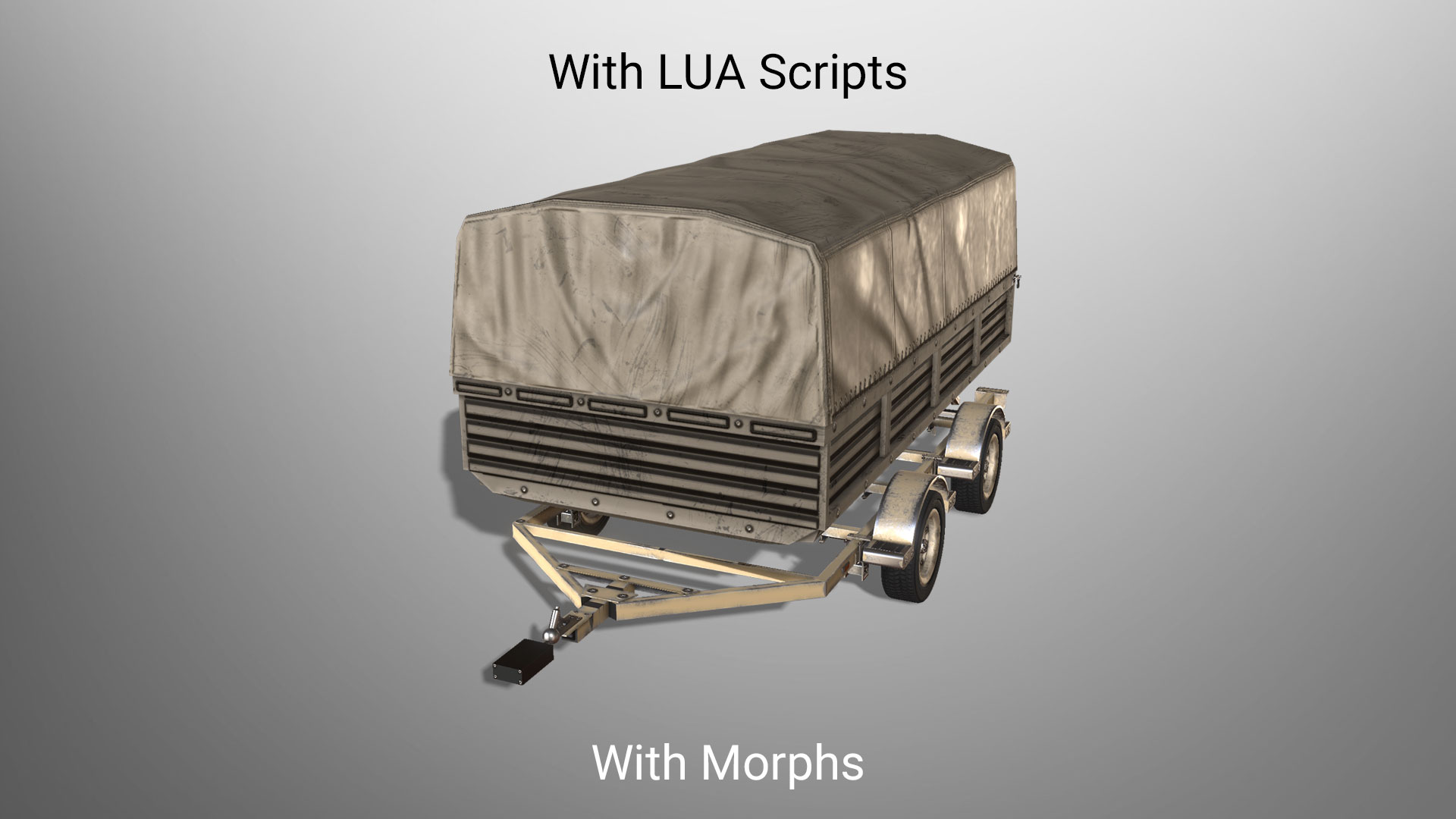Military Series - Caterpillar & Trailer - iClone/Scenes & Props ...