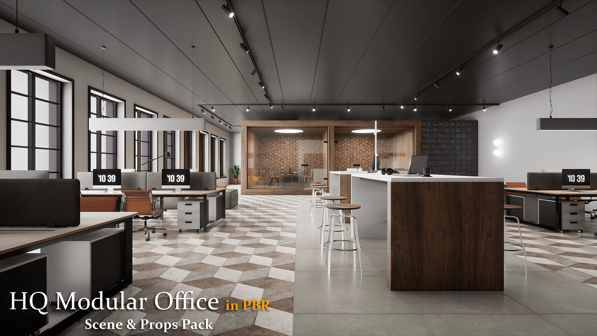 HQ Modular Office - iClone/Scenes & Props - Reallusion Content Store
