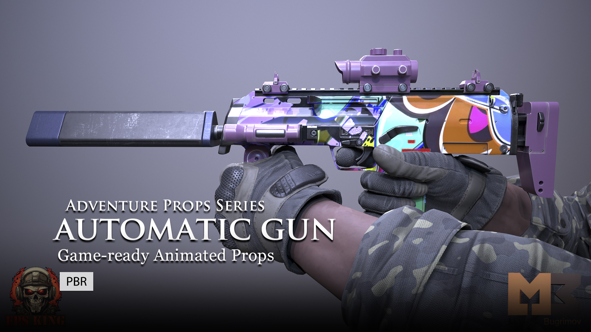 Automatic_Gun - iClone/Scenes & Props - Reallusion Content Store