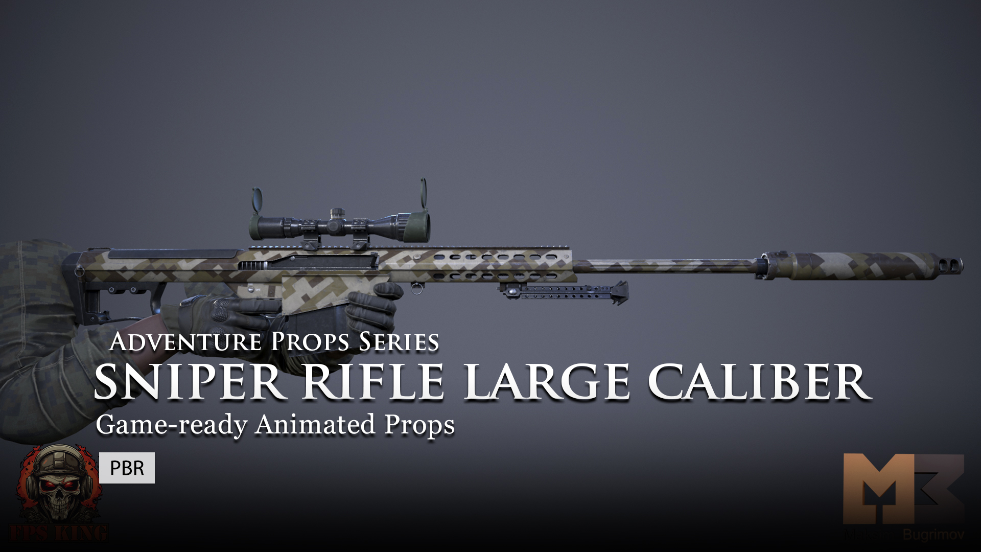Sniper Rifle Large Caliber - iClone/Scenes & Props - Reallusion Content ...