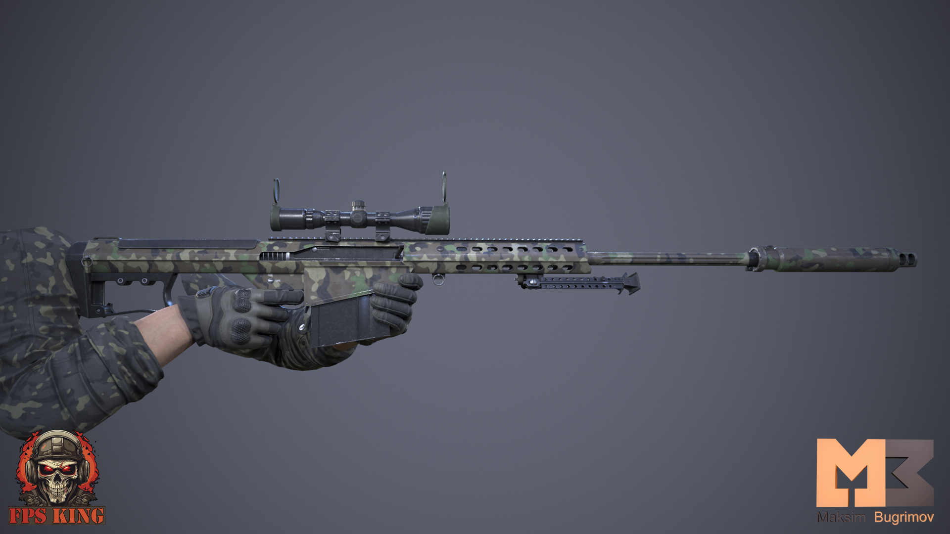 Sniper Rifle Large Caliber - iClone/Scenes & Props - Reallusion Content ...