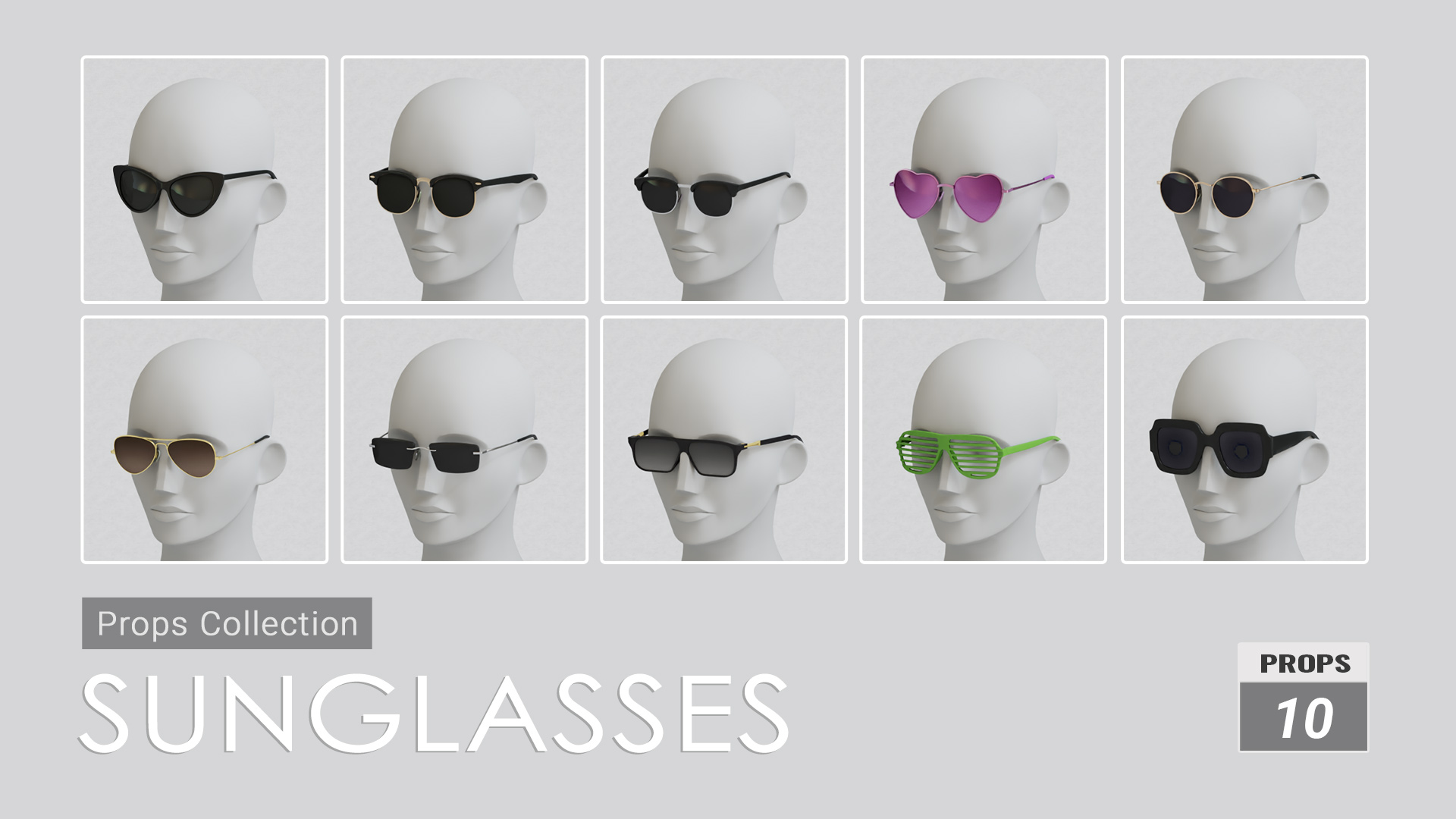 Props Collection - Sunglasses - iClone/Scenes & Props - Reallusion ...