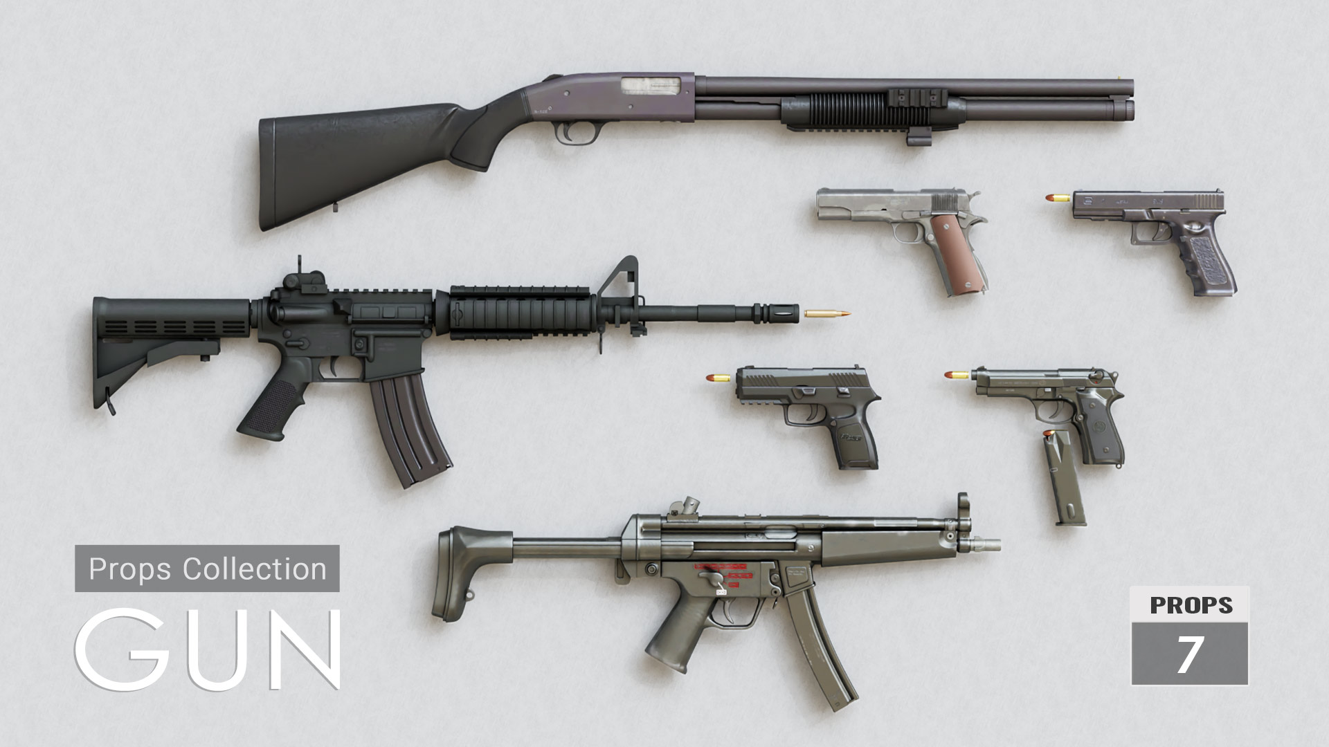 Props Collection - Gun - iClone/Scenes & Props - Reallusion Content Store