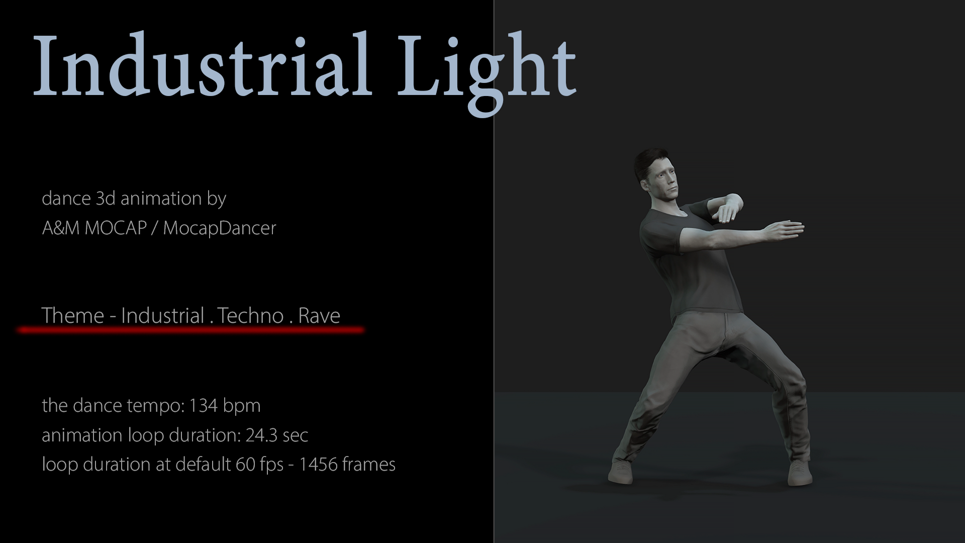 A&M - Industrial Light (134 bpm) - dance animation - iClone/Motion ...