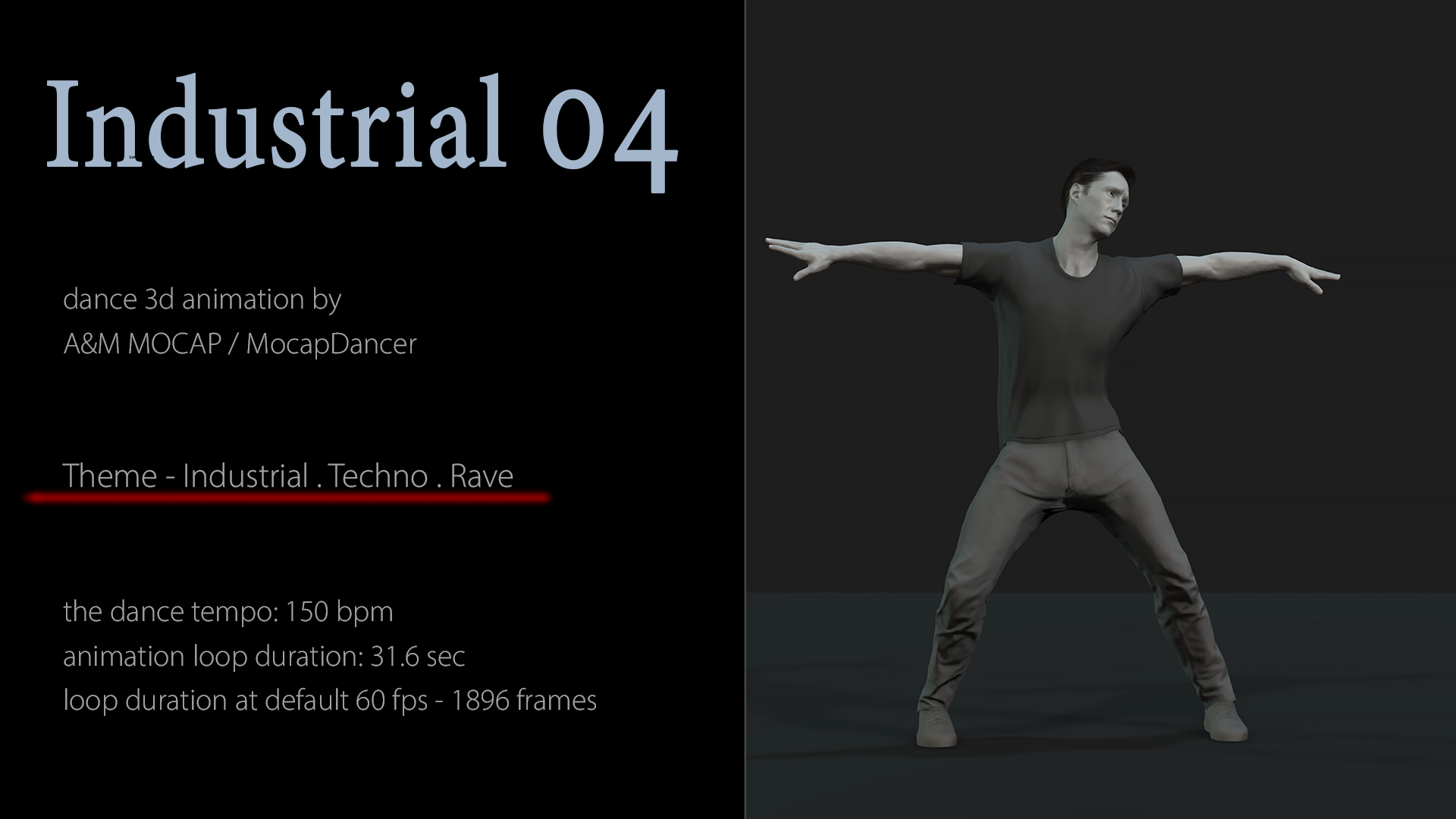 A&M - Industrial 04 (150bpm) - dance animation - iClone/Motion - Reallusion Content Store