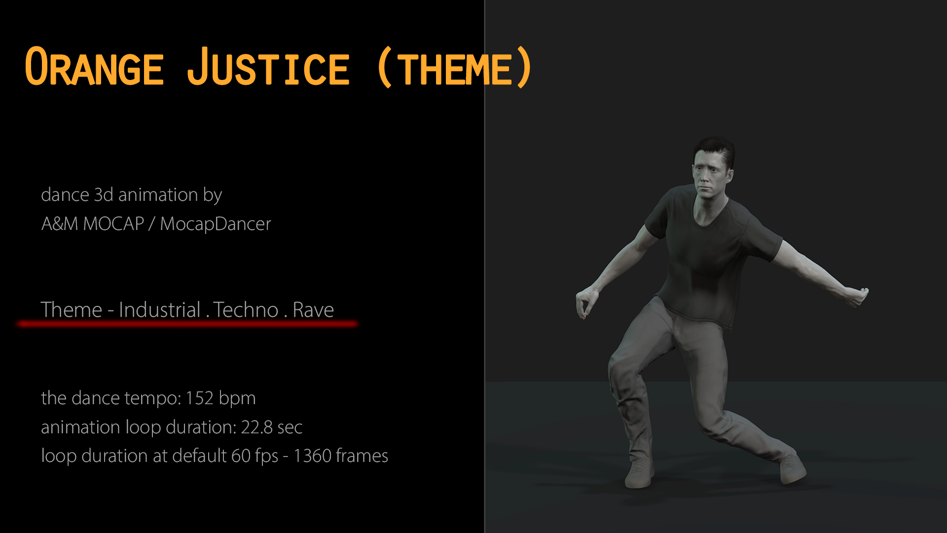A&M - Orange Justice theme (152bpm) - dance animation - iClone/Motion ...