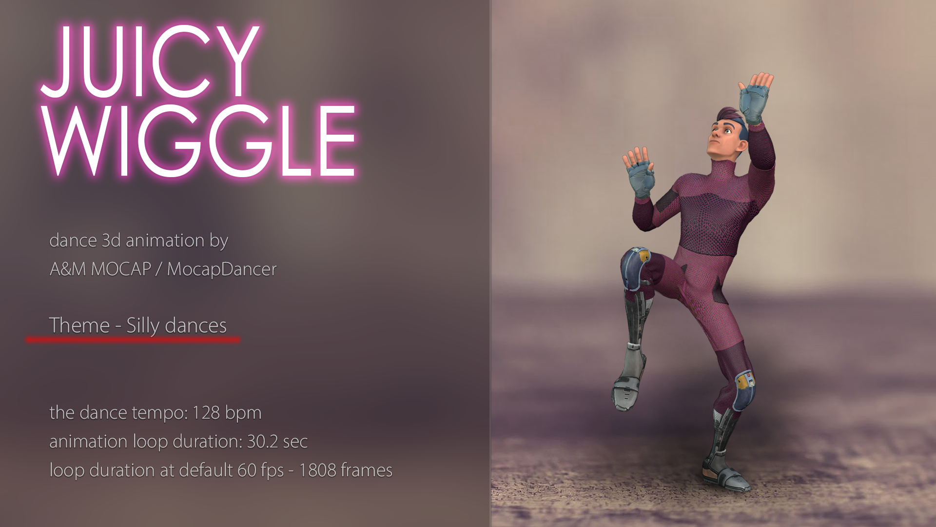 A&M - Juicy Wiggle (128bpm) - dance animation - iClone/Motion ...