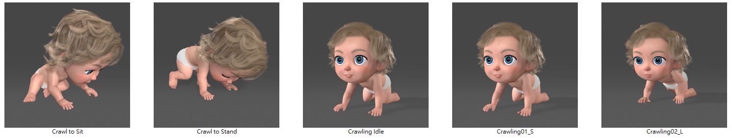 Cartoon Baby Motion Vol.1 - iClone/Motion - Reallusion Content Store