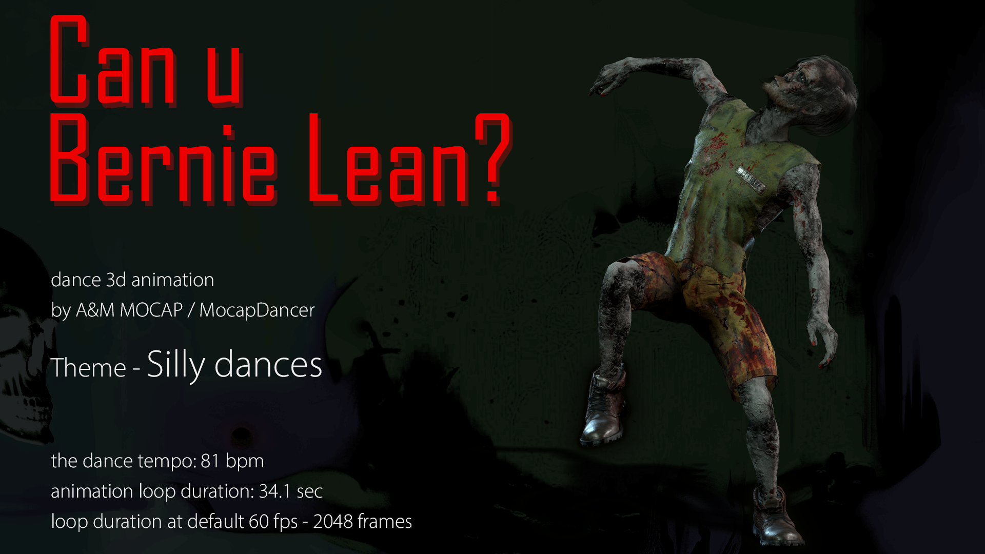 A&M - Can u Bernie Lean v.2 (81bpm) - dance animation - iClone/Motion ...