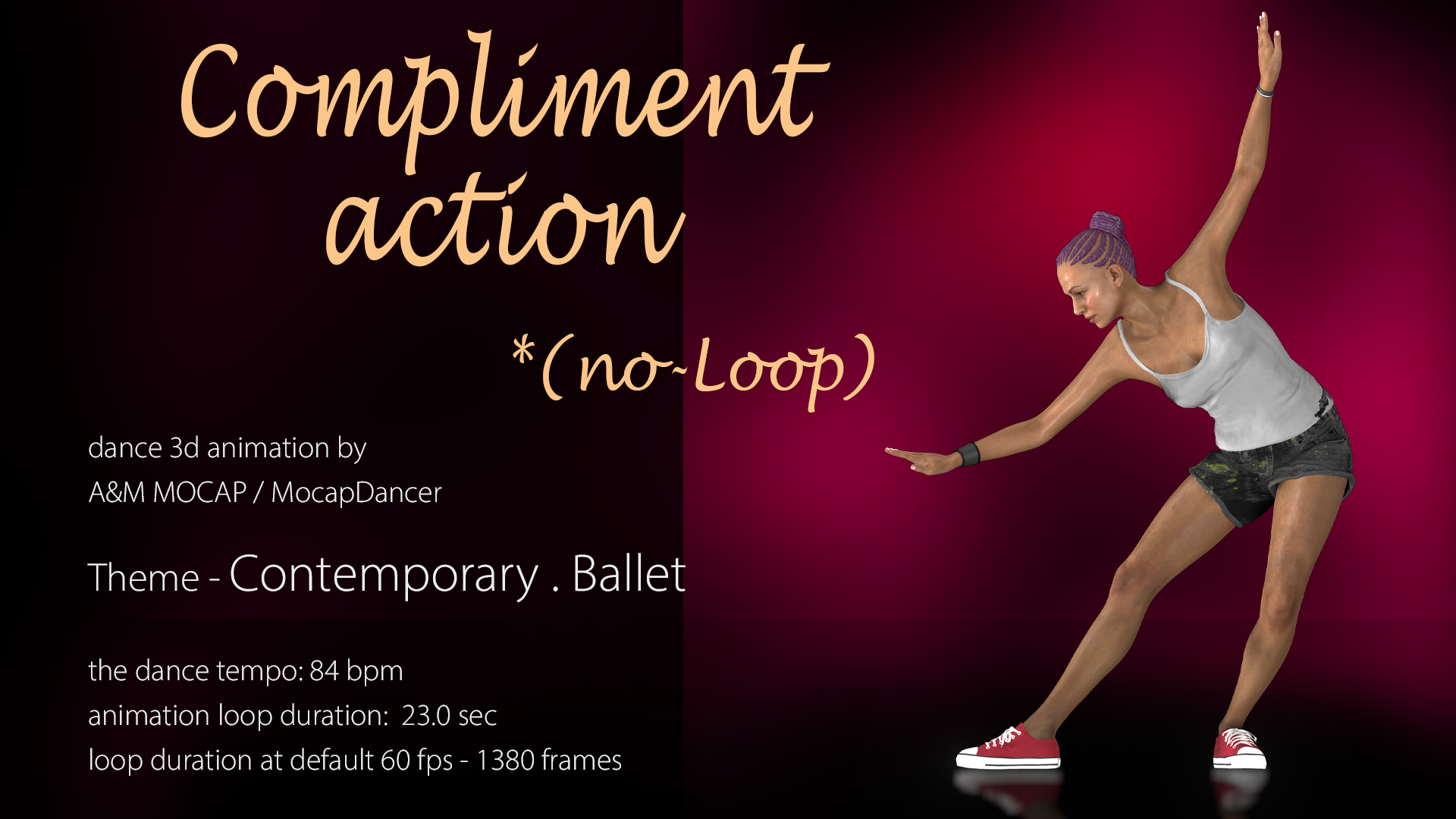 A&M - Compliment Reverence - (84bpm, noLoop) dance animation - iClone/Motion - Reallusion ...