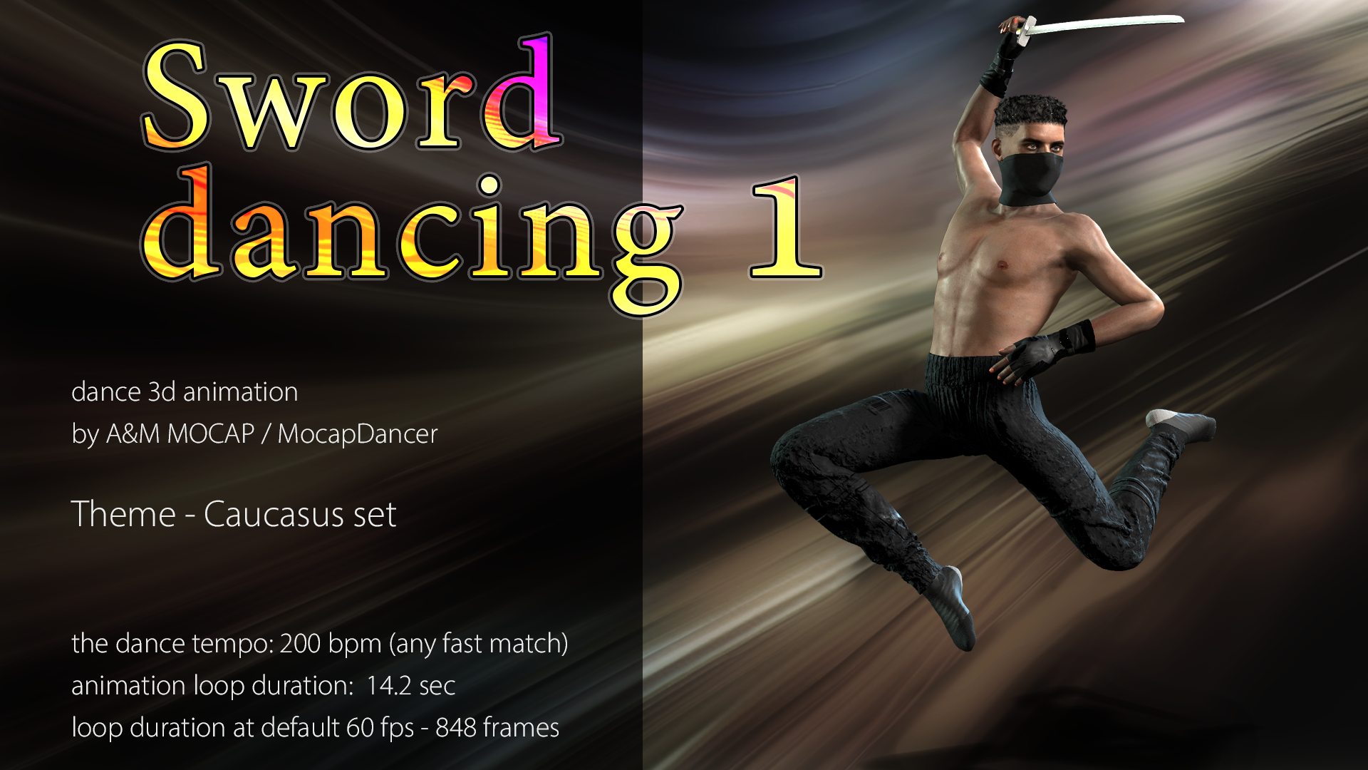 A&M - Sword dancing 1 - dance animation (200bpm) - iClone/Motion ...