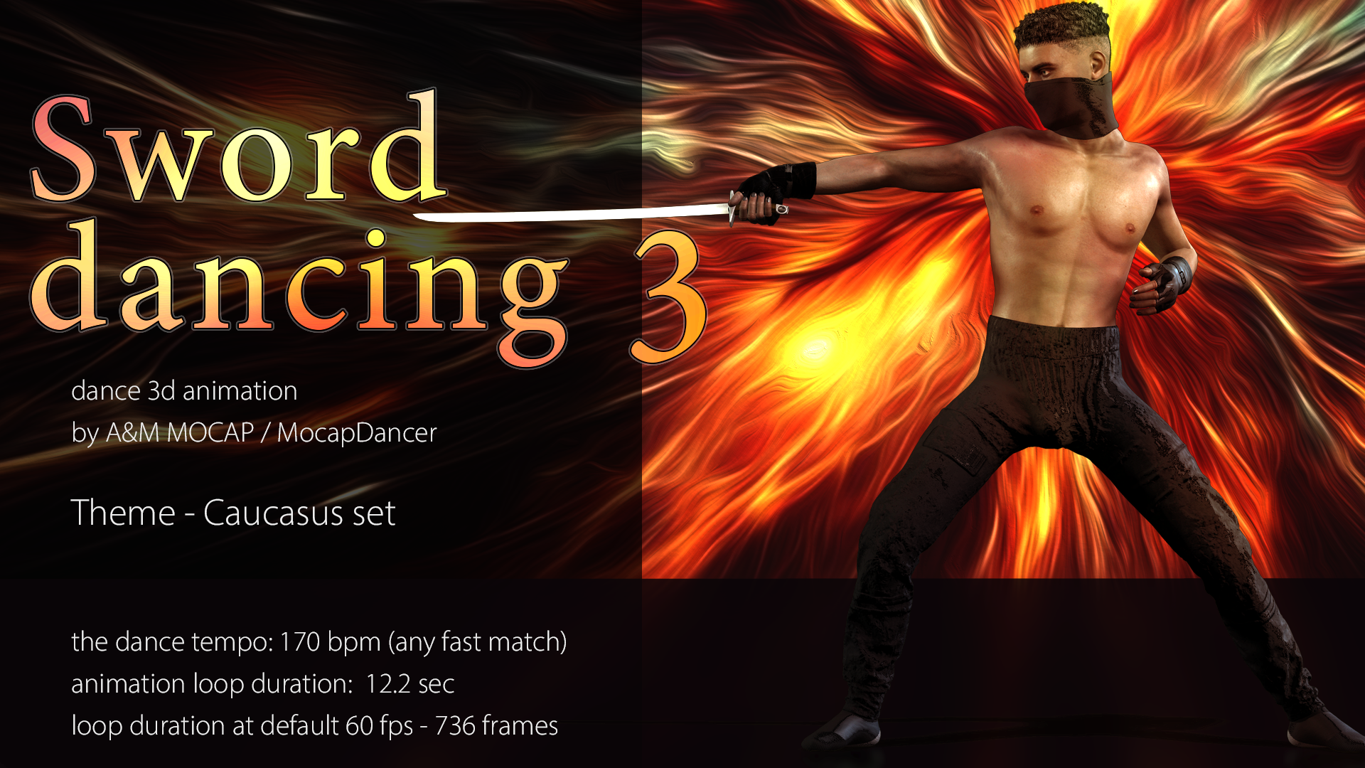 A&M - Sword dancing 3 - dance animation (170bpm) - iClone/Motion ...