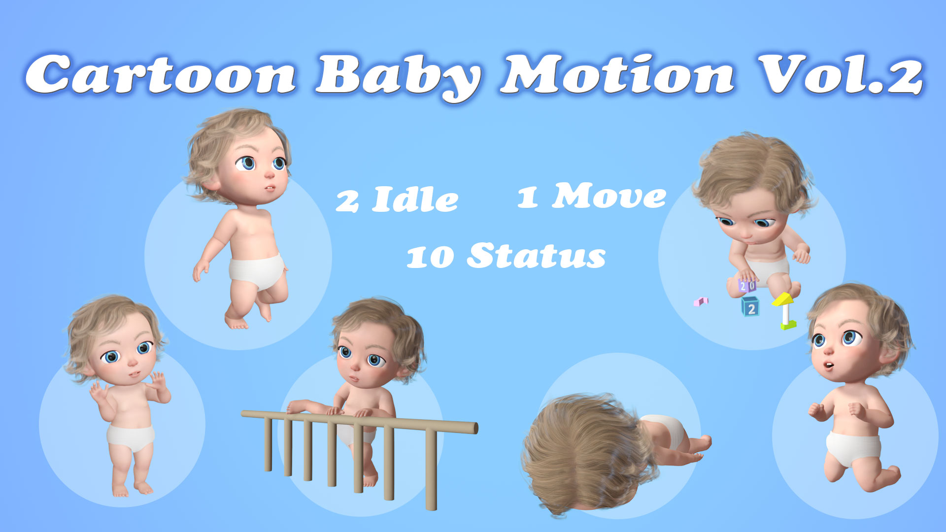 Cartoon Baby Motion Vol.2 - iClone/Motion - Reallusion Content Store