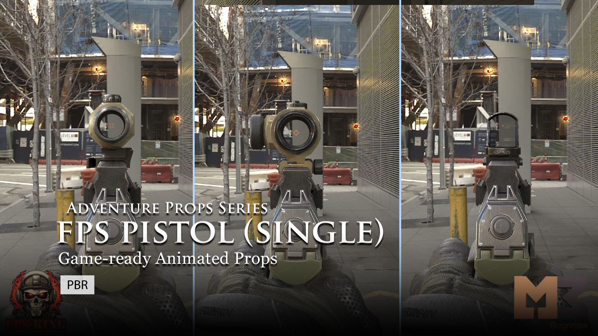 FPS Pistol (Single) - iClone/Scenes & Props - Reallusion Content Store