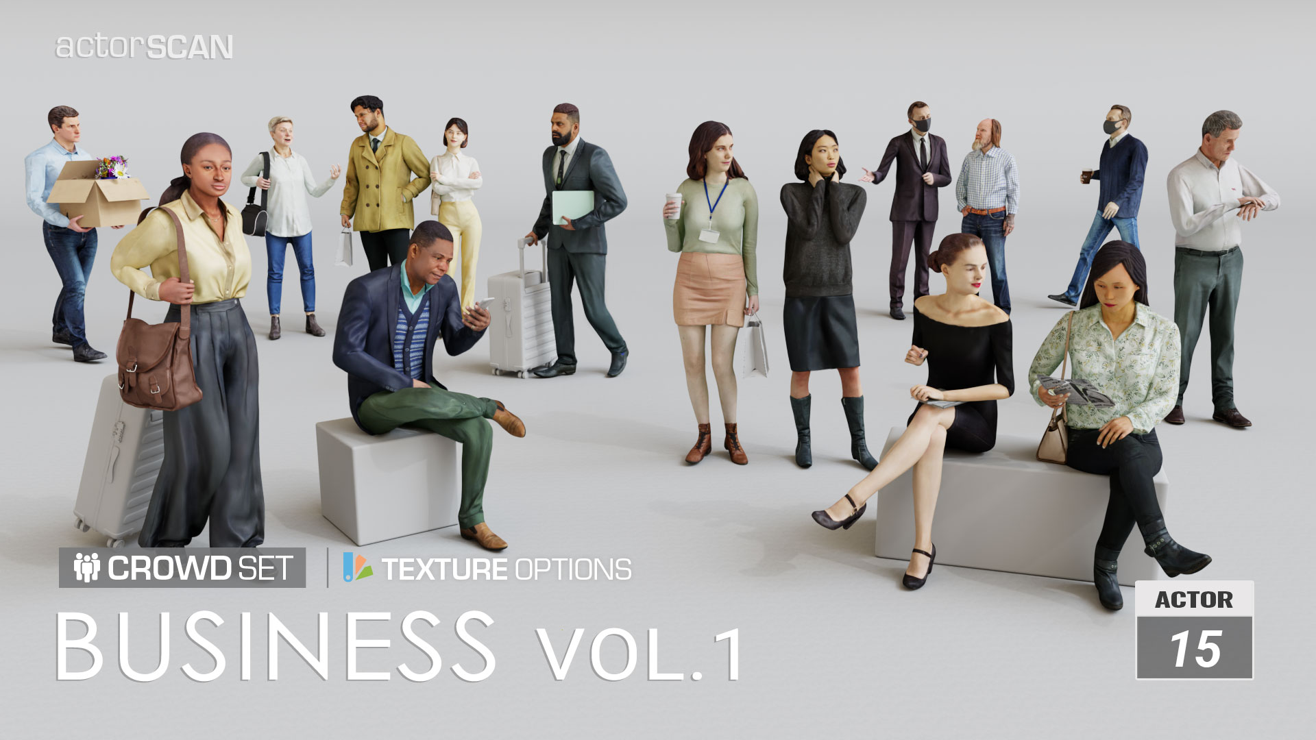 Business - Crowd Set - Vol.1 - iClone/Actor - Reallusion Content Store