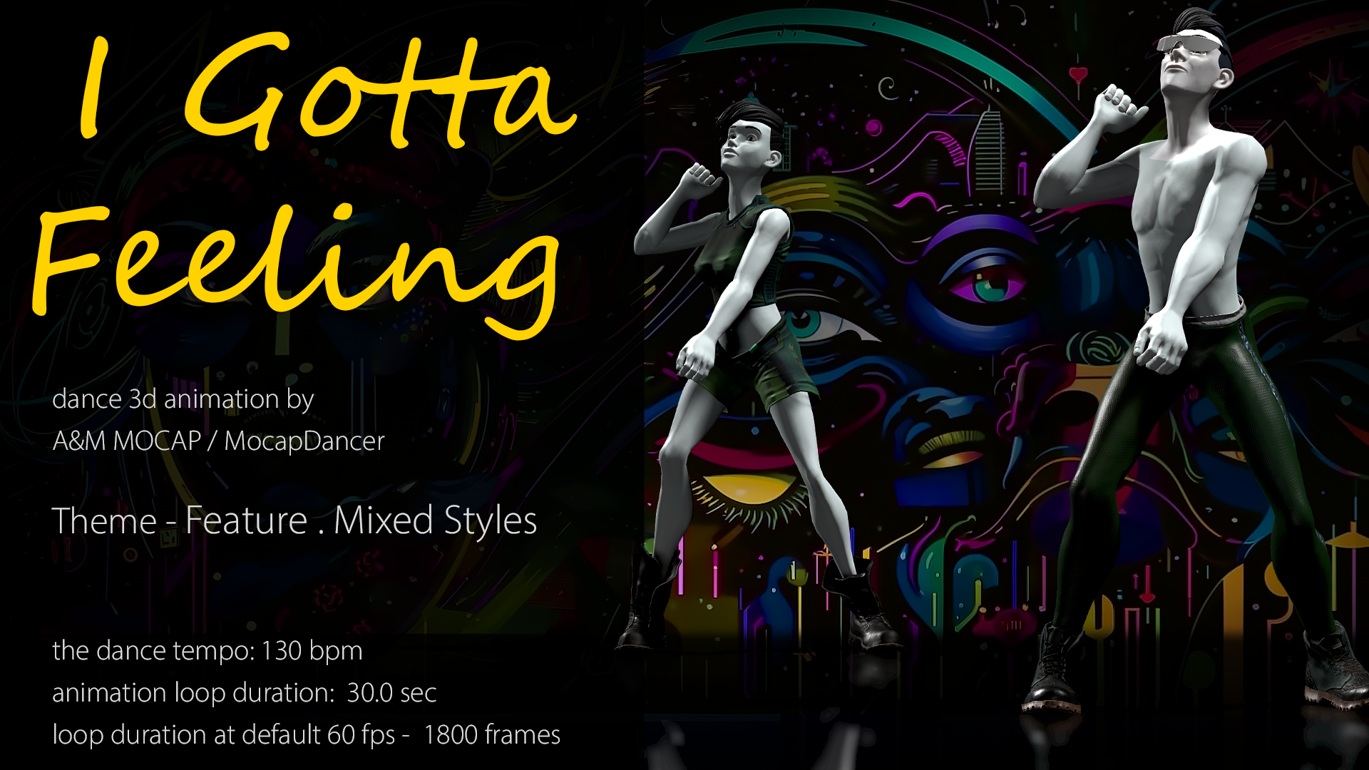 A&M - I Gotta Feeling (130bpm) - dance animation - iClone/Animation ...