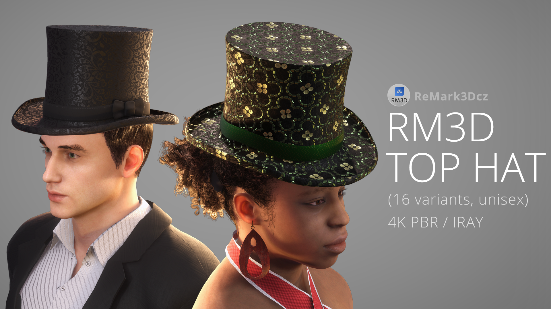 RM3D Top Hat (16 variants) - iClone/Actor - Reallusion Content Store