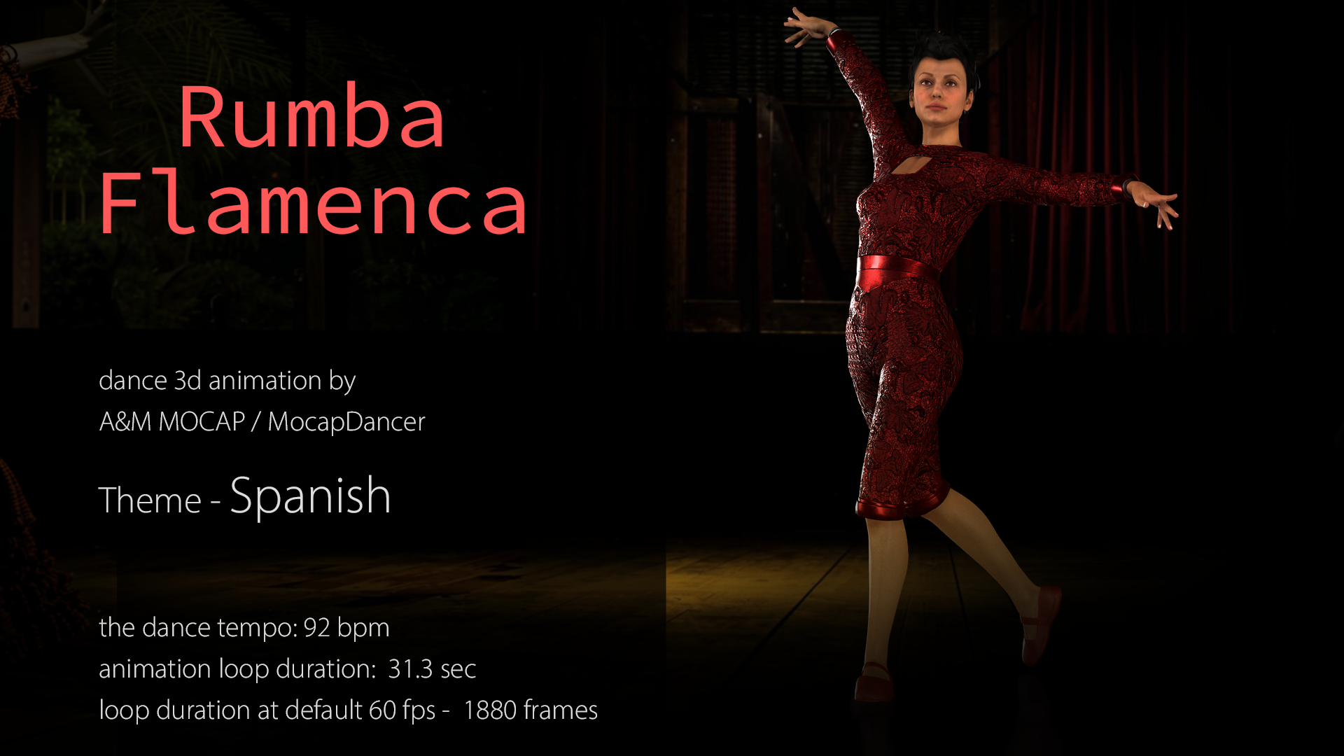 A&M - Rumba Flamenca (92bpm) - dance animation - iClone/Animation ...