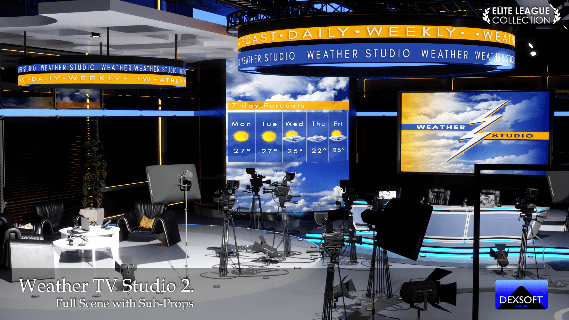 Weather TV Studio 2 - iClone/Scenes & Props - Reallusion Content Store
