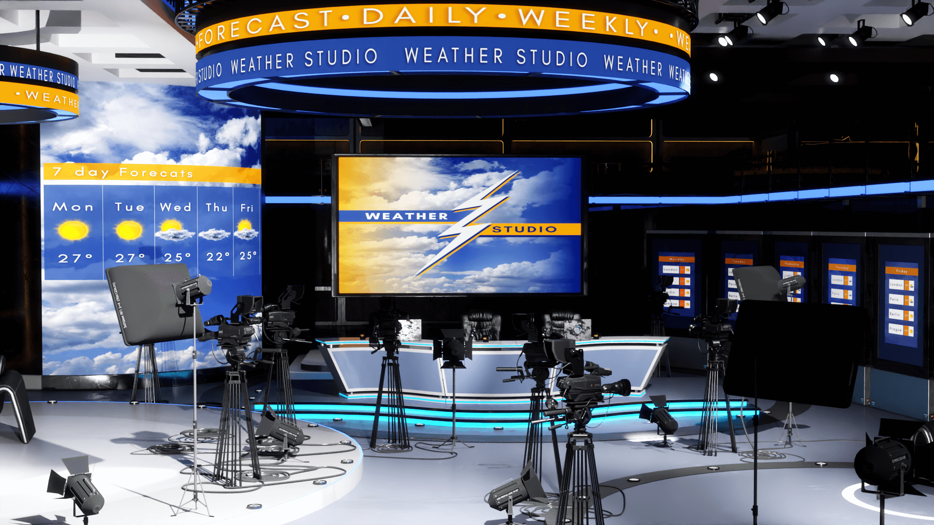 Weather TV Studio 2 - iClone/Scenes & Props - Reallusion Content Store