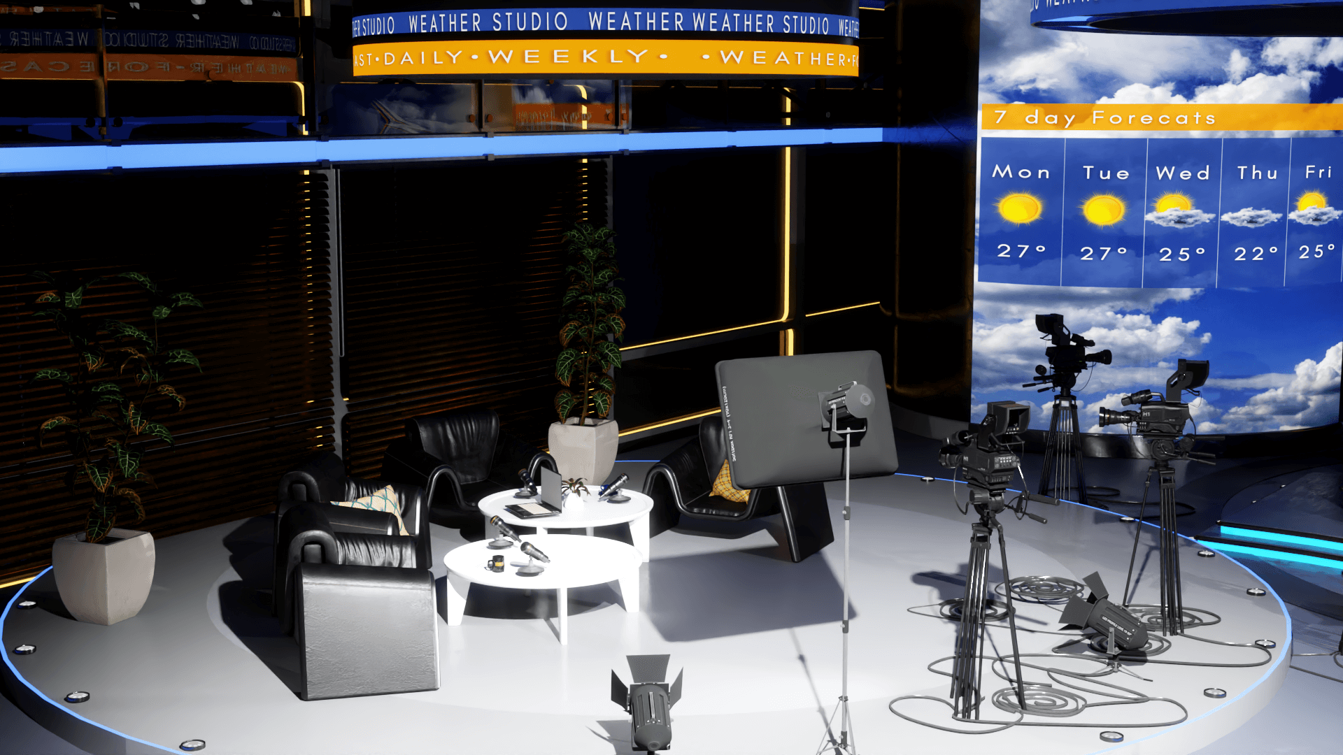 Weather TV Studio 2 - iClone/Scenes & Props - Reallusion Content Store