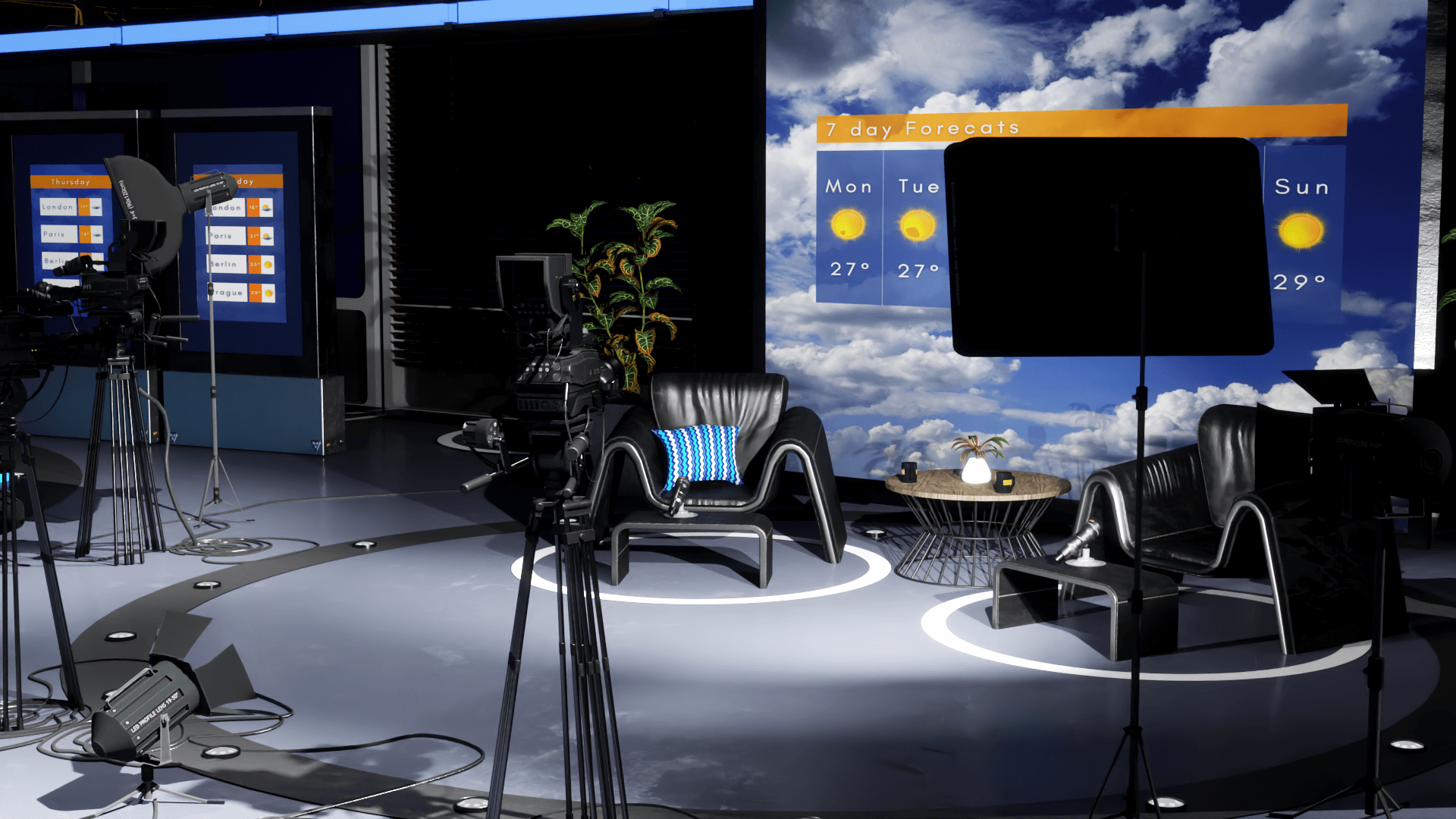 Weather TV Studio 2 - iClone/Scenes & Props - Reallusion Content Store