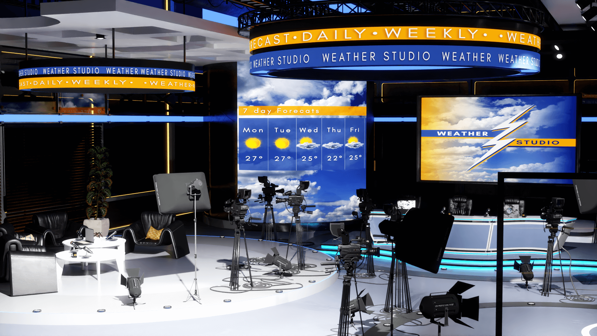 Weather TV Studio 2 - iClone/Scenes & Props - Reallusion Content Store