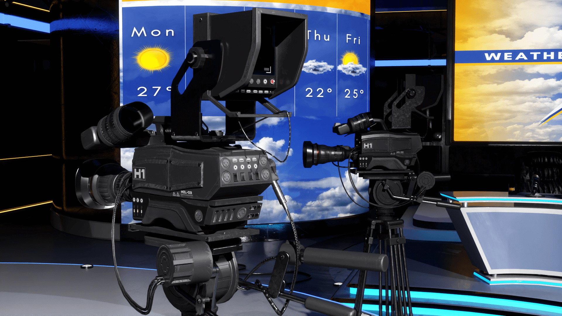 Weather TV Studio 2 - iClone/Scenes & Props - Reallusion Content Store