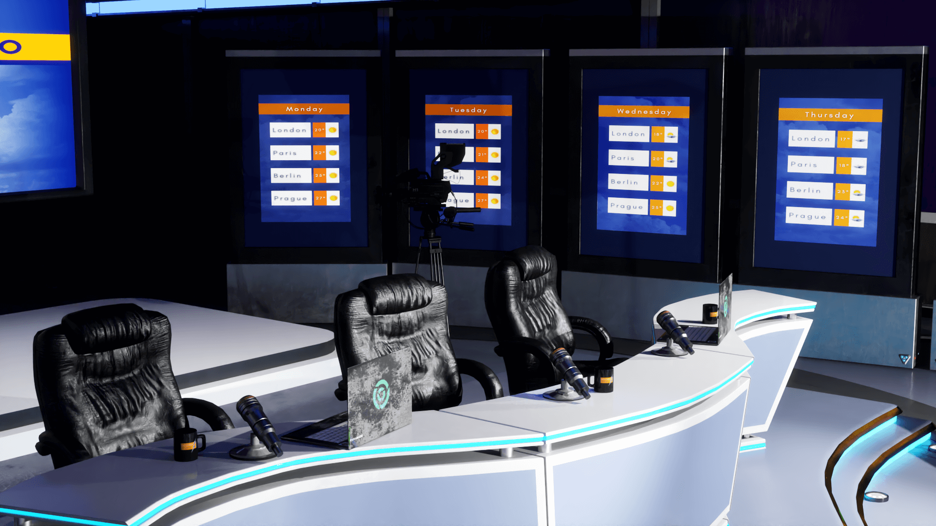 Weather TV Studio 2 - iClone/Scenes & Props - Reallusion Content Store