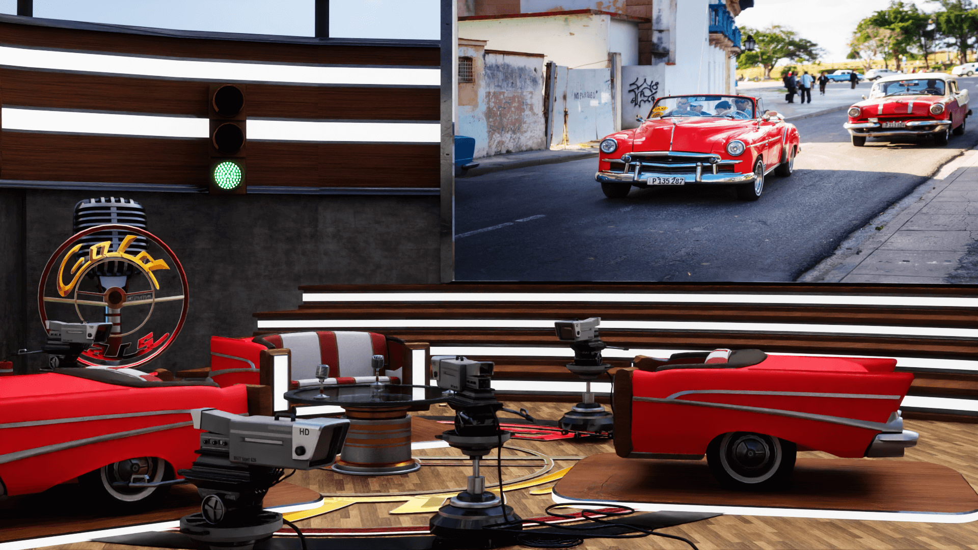 Gold Cars TV Studio - iClone/Scenes & Props - Reallusion Content Store