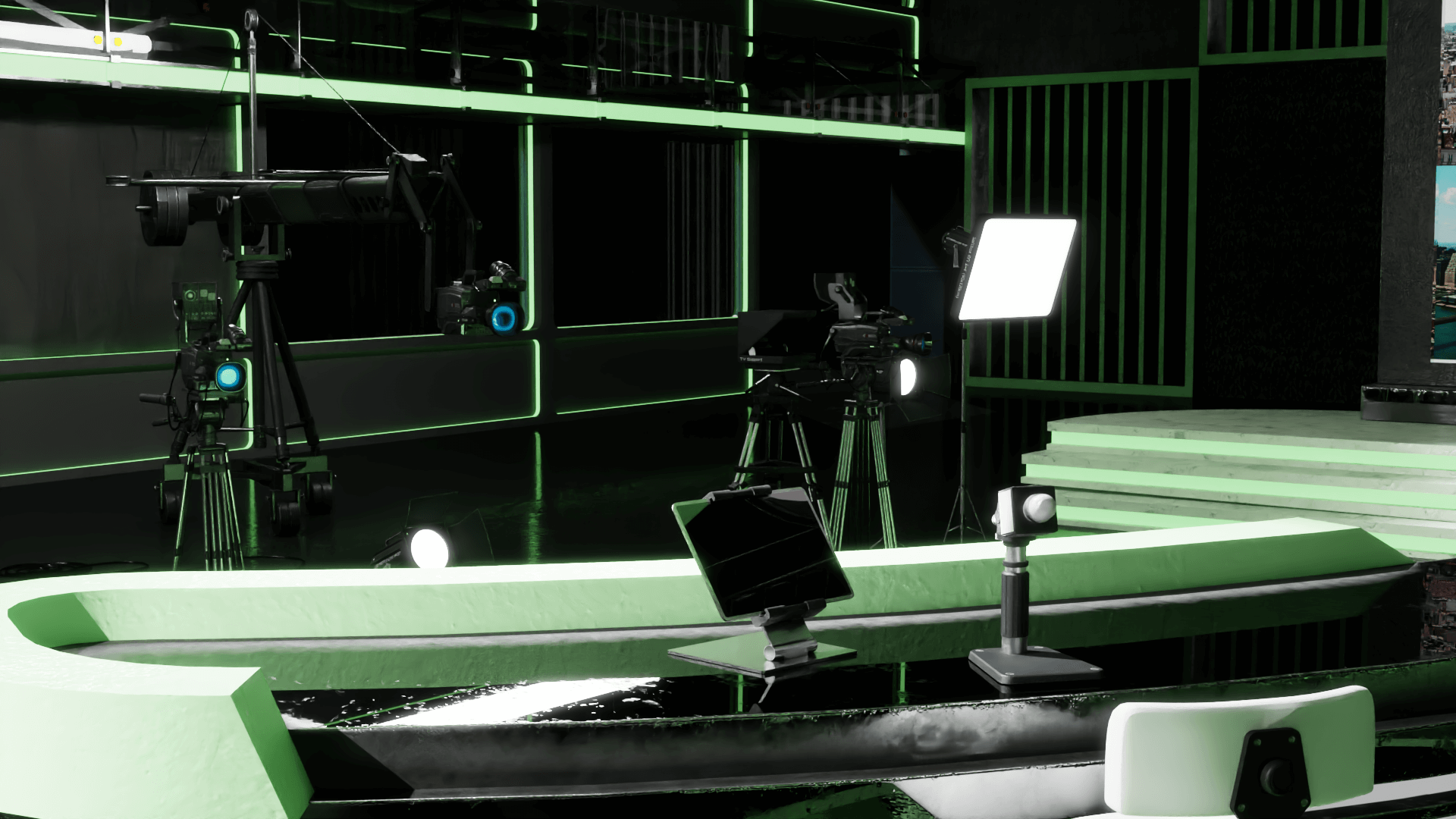 Green Studio - iClone/Scenes & Props - Reallusion Content Store