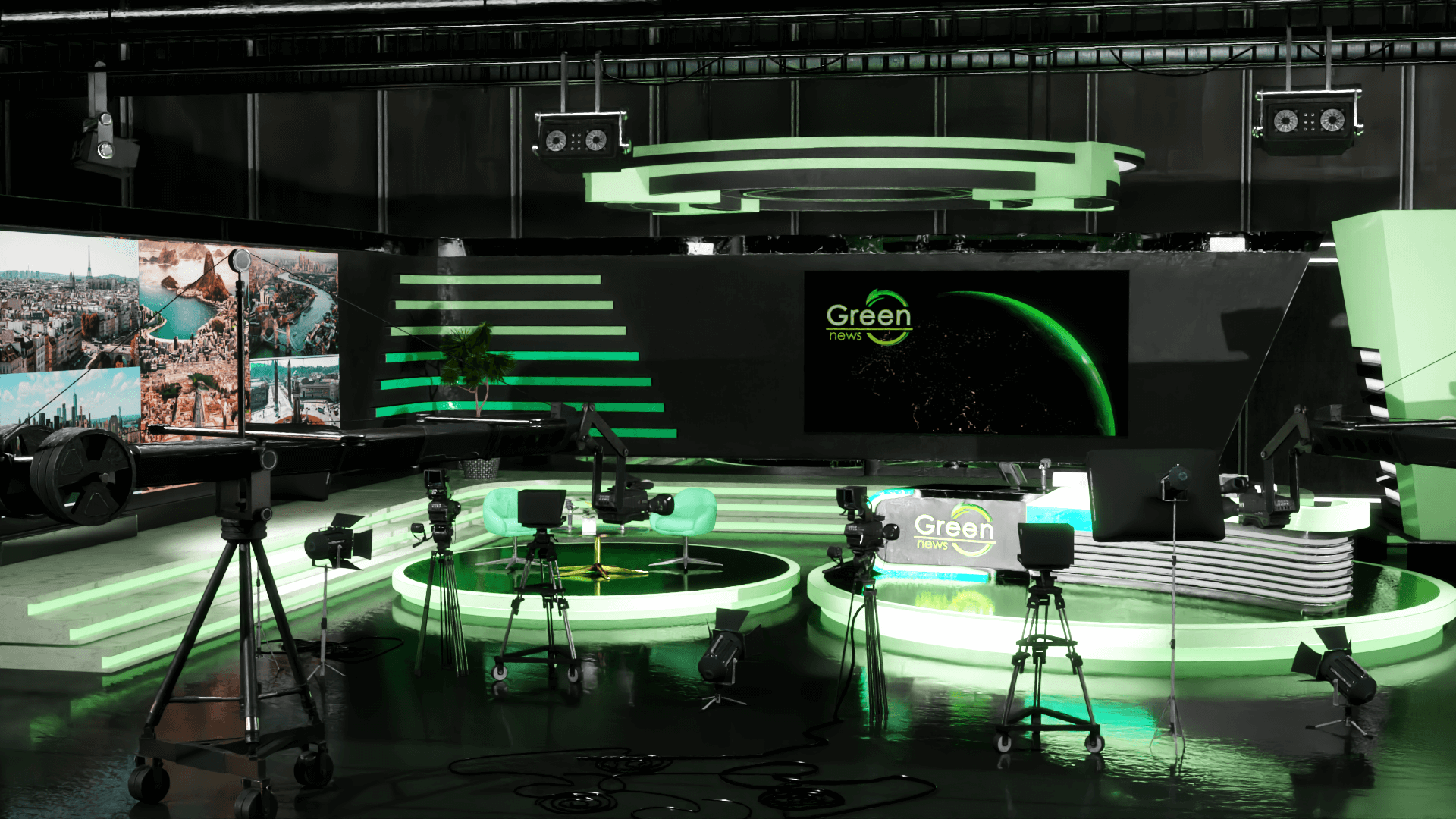 Green Studio - iClone/Scenes & Props - Reallusion Content Store
