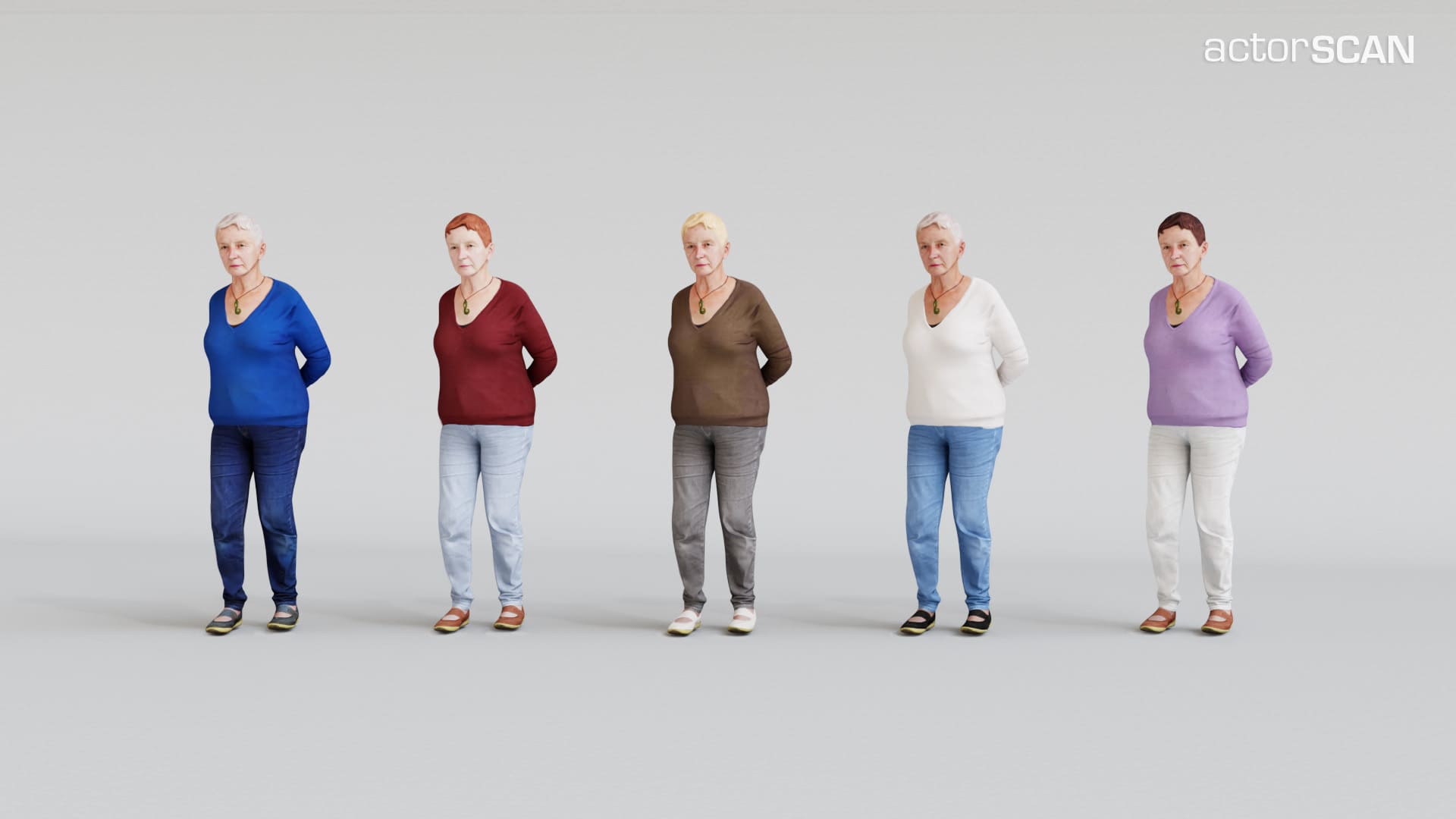 Fall - Crowd Set - Vol.1 - iClone/Actor - Reallusion Content Store