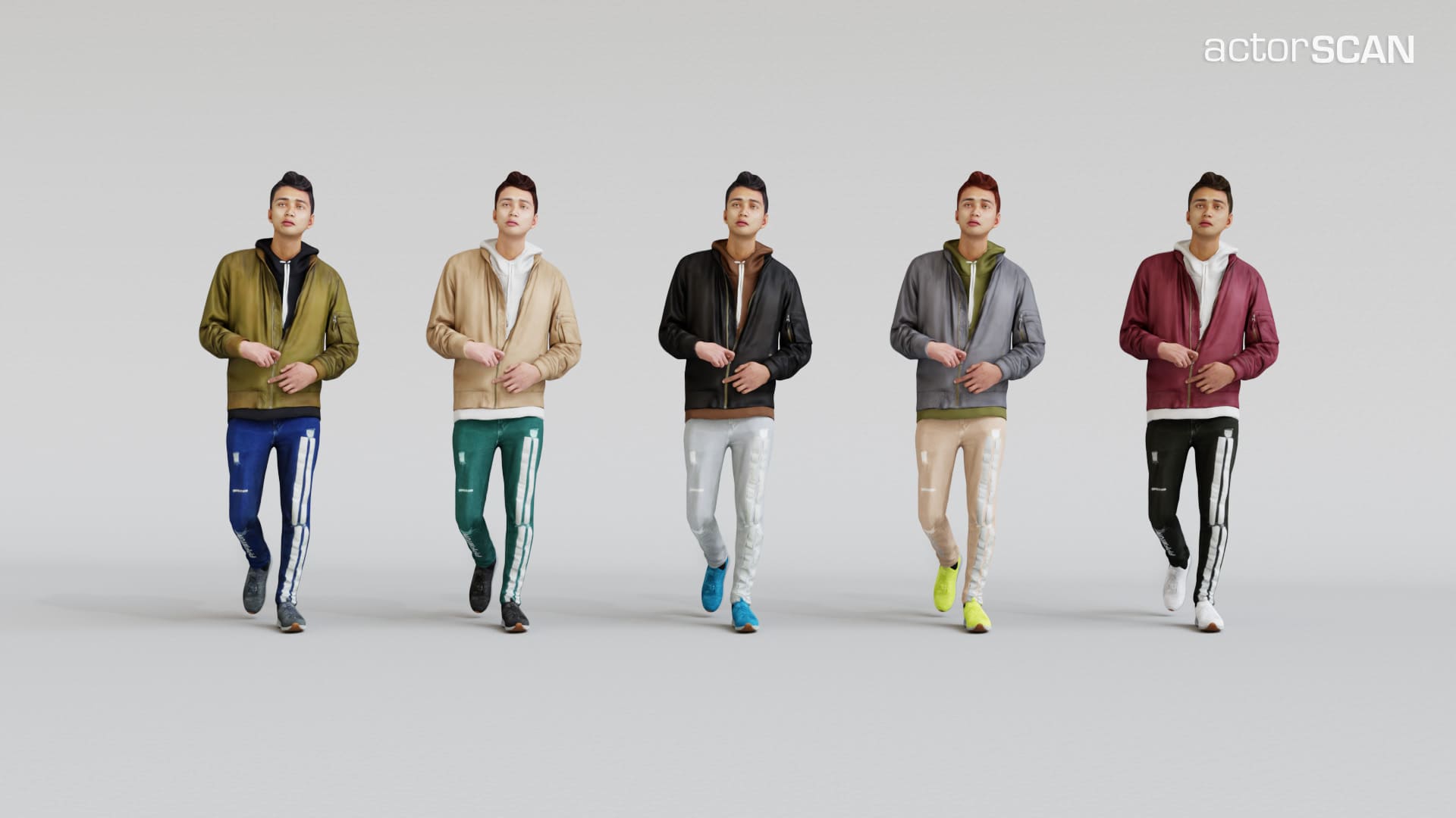 Fall - Crowd Set - Vol.1 - iClone/Actor - Reallusion Content Store