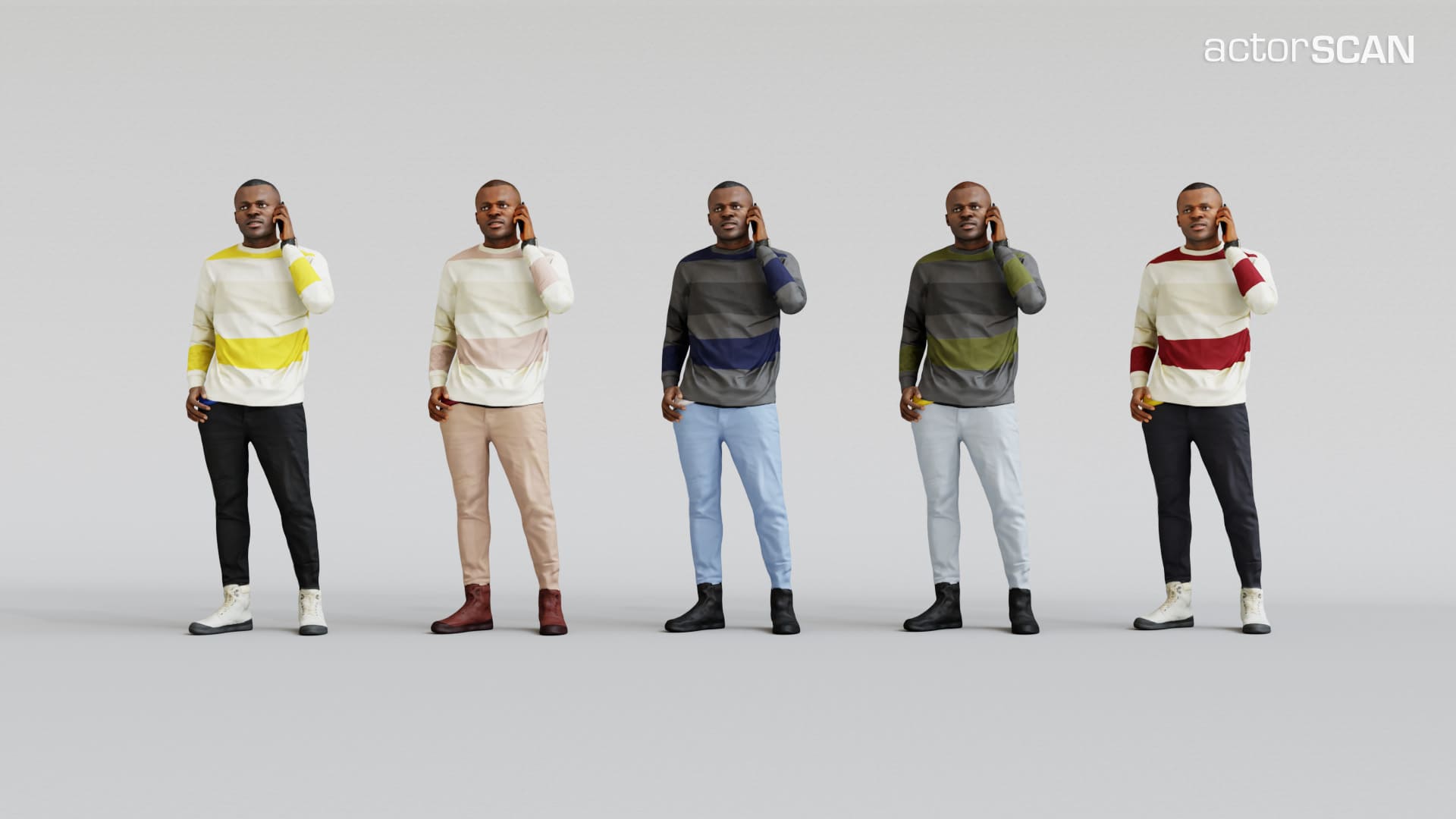 Fall - Crowd Set - Vol.1 - iClone/Actor - Reallusion Content Store