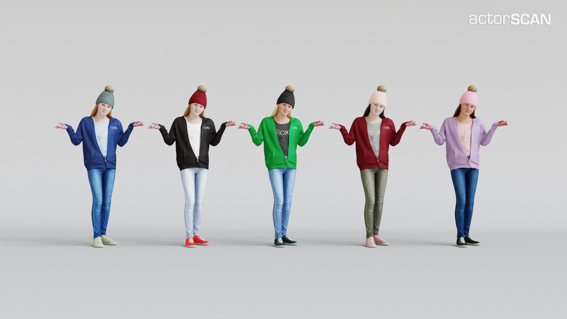 Fall - Crowd Set - Vol.1 - iClone/Actor - Reallusion Content Store