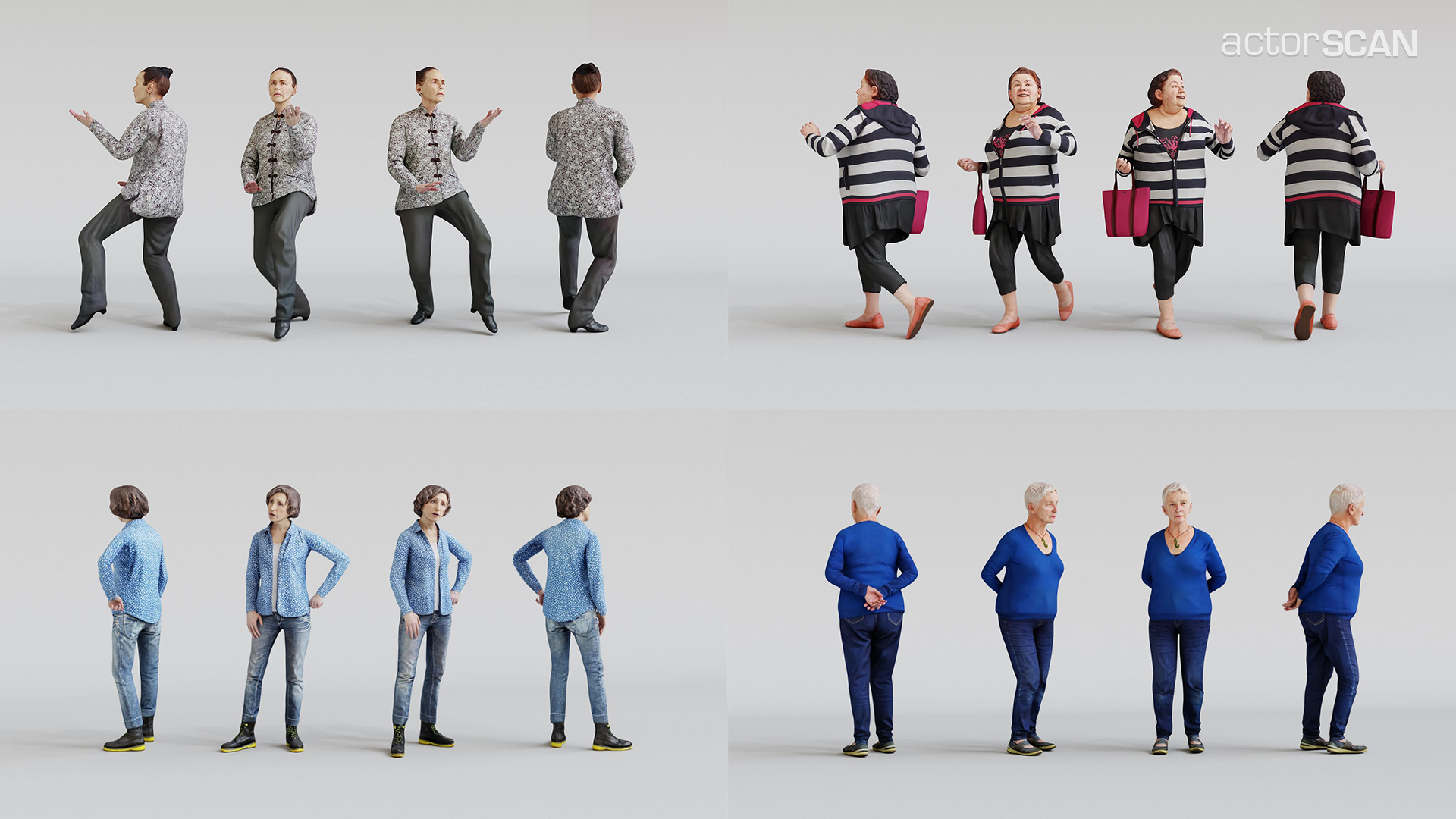 Fall - Crowd Set - Vol.1 - iClone/Actor - Reallusion Content Store