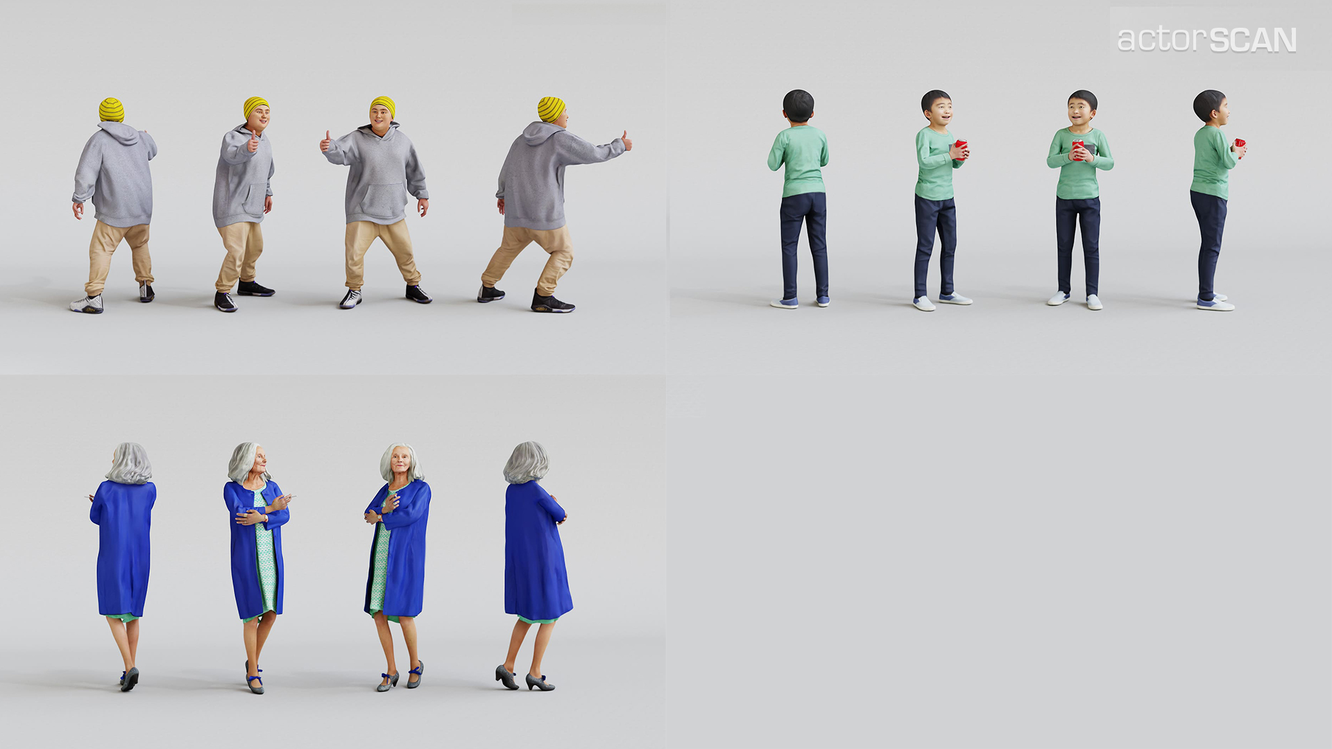 Fall - Crowd Set - Vol.1 - iClone/Actor - Reallusion Content Store