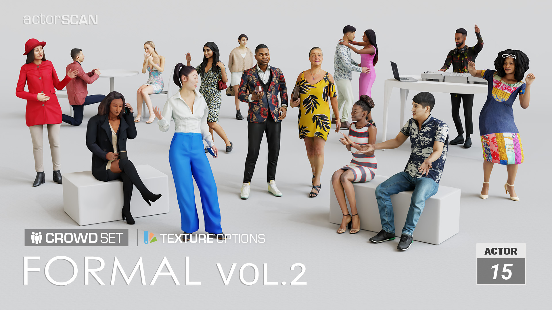 Formal - Crowd Set - Vol.2 - iClone/Actor - Reallusion Content Store