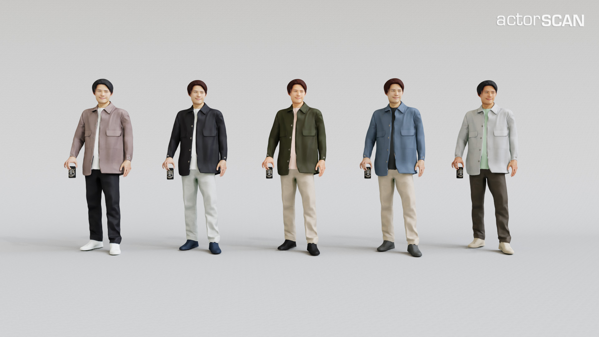 Fall - Crowd Set - Vol.3 - iClone/Actor - Reallusion Content Store