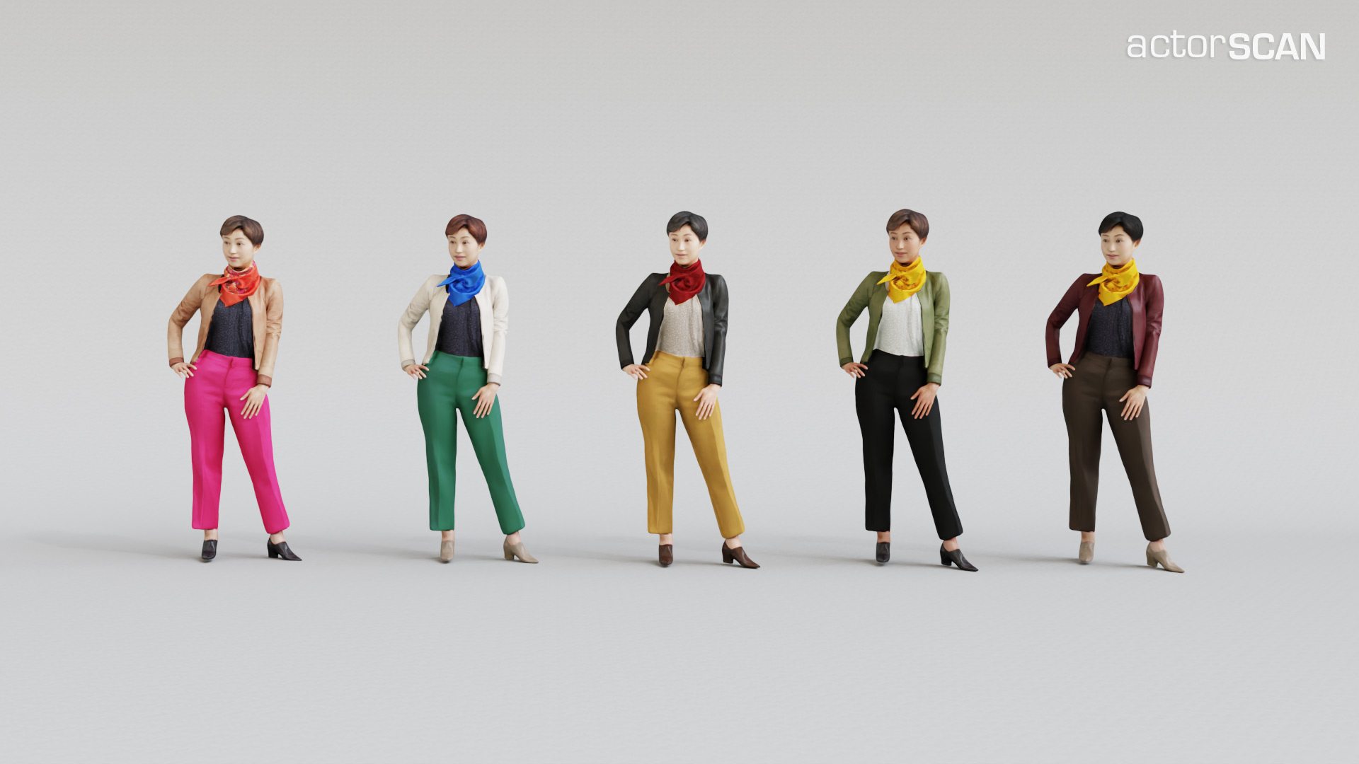 Fall - Crowd Set - Vol.3 - iClone/Actor - Reallusion Content Store