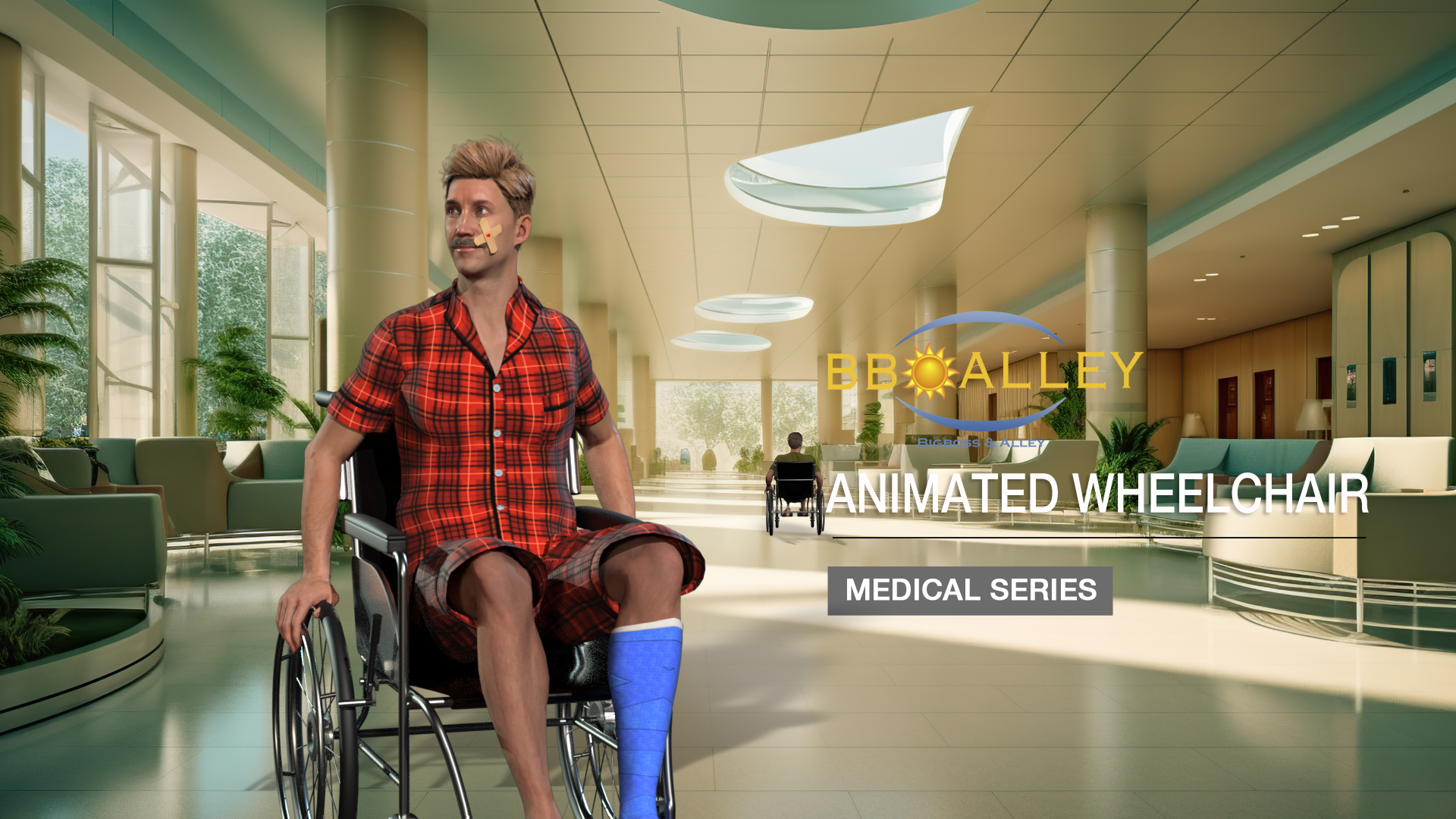 Animated Wheelchair - iClone/Motion - Reallusion Content Store