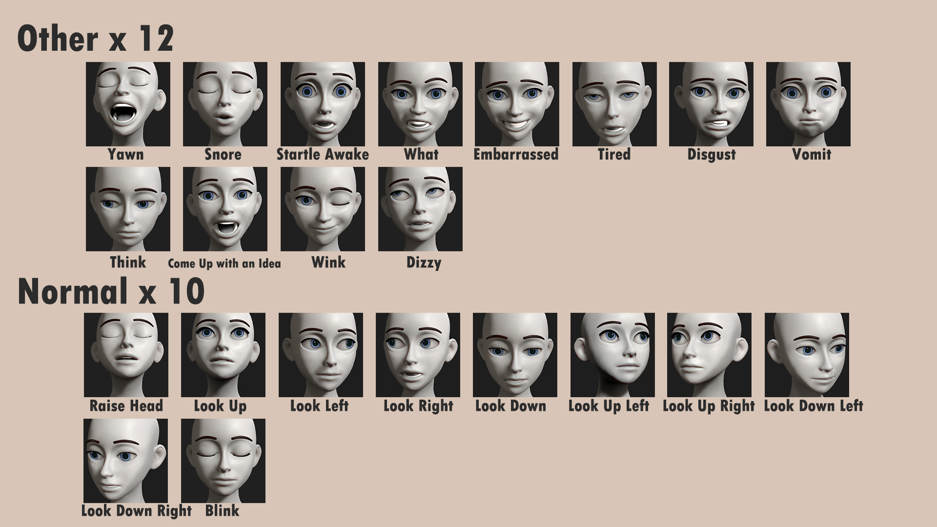 Cartoon Expressions_Basic50 - iClone/Expression - Reallusion Content Store