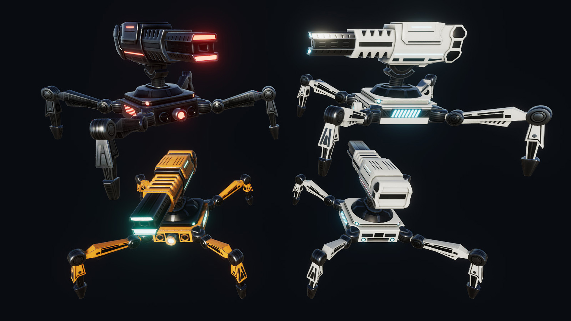 SciFi Spider Robots - iClone/Scenes & Props - Reallusion Content Store
