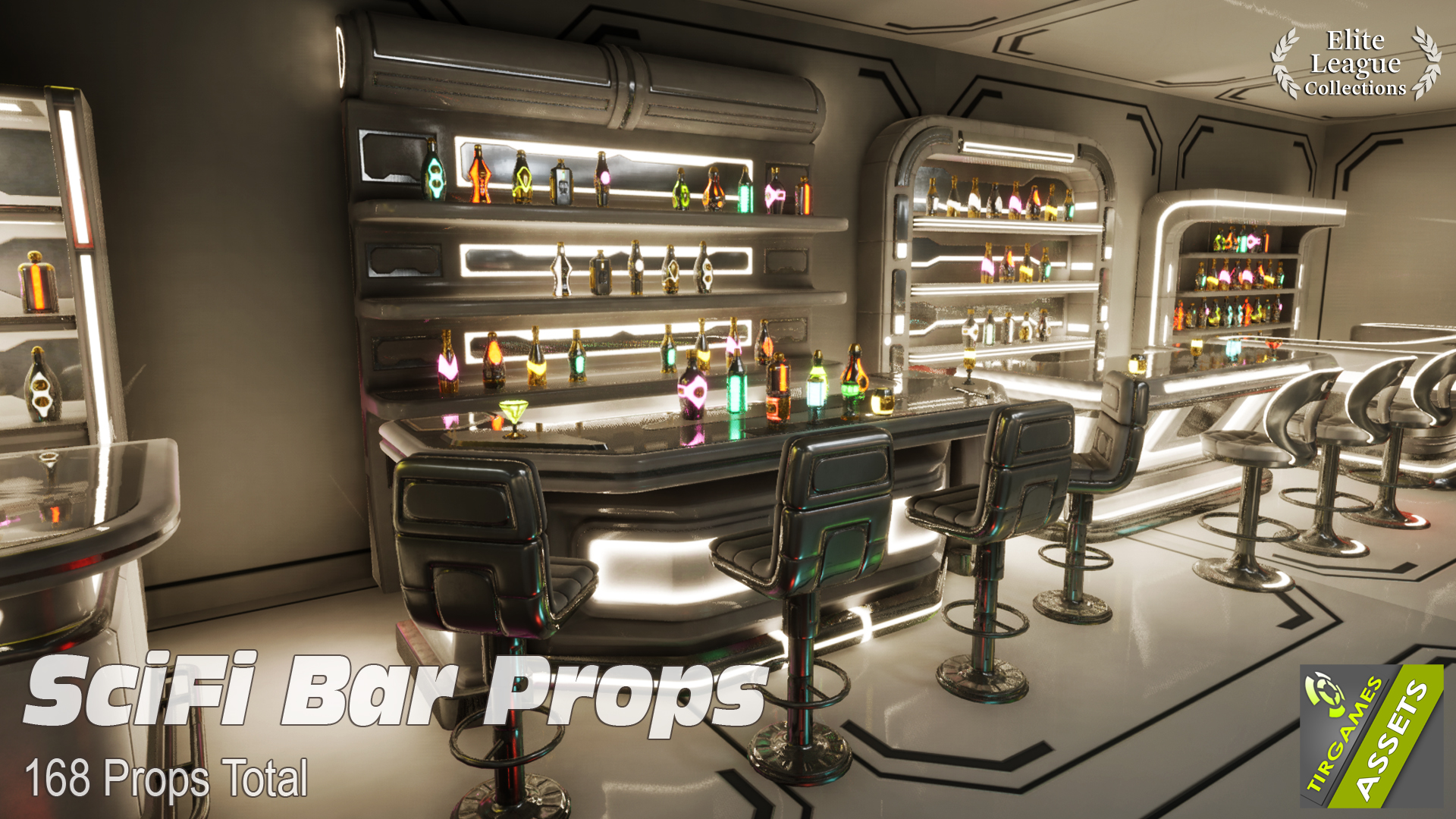 SciFi Bar Props - iClone/Scenes & Props - Reallusion Content Store