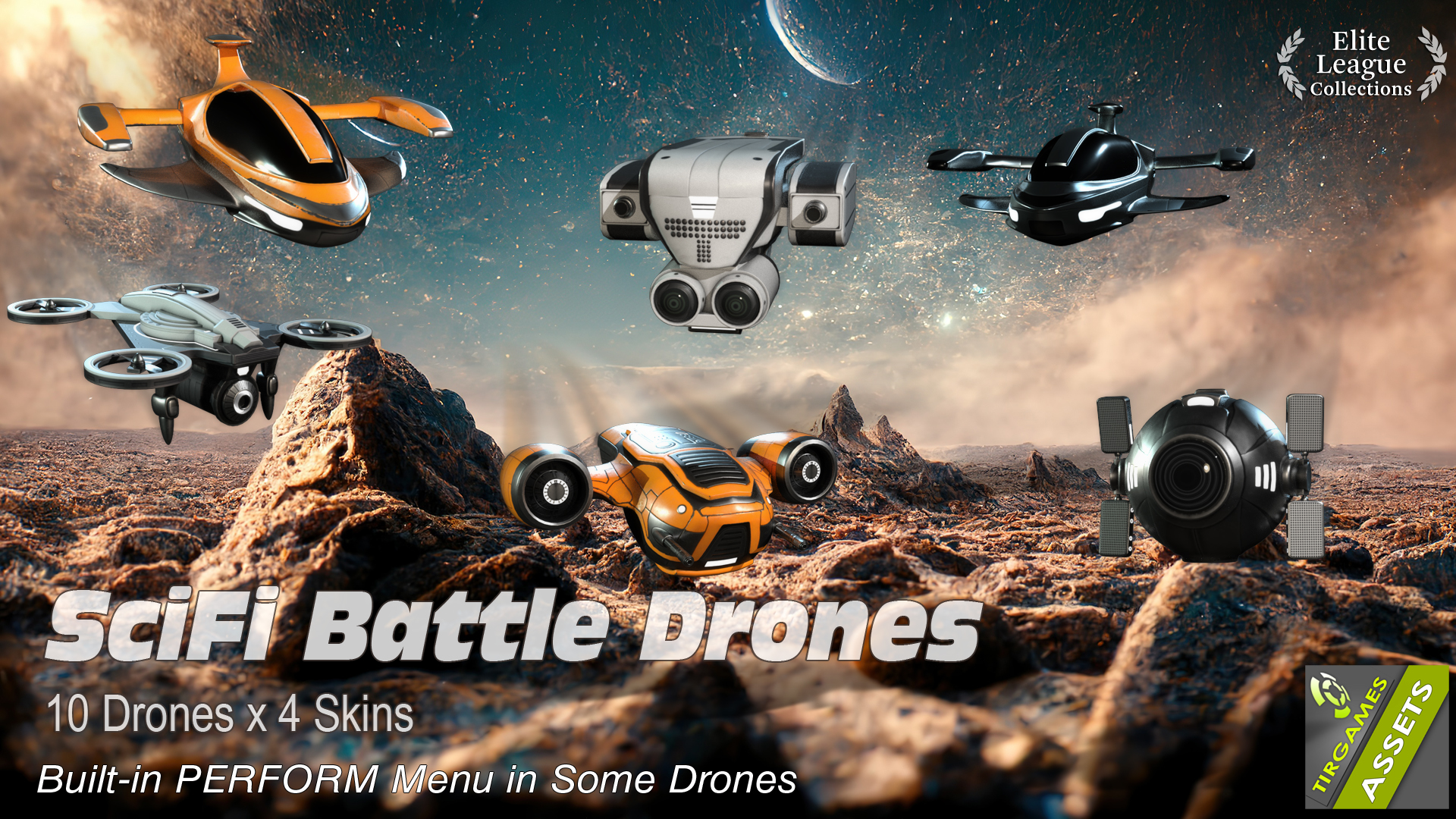 SciFi Battle Drones - iClone/Scenes & Props - Reallusion Content Store