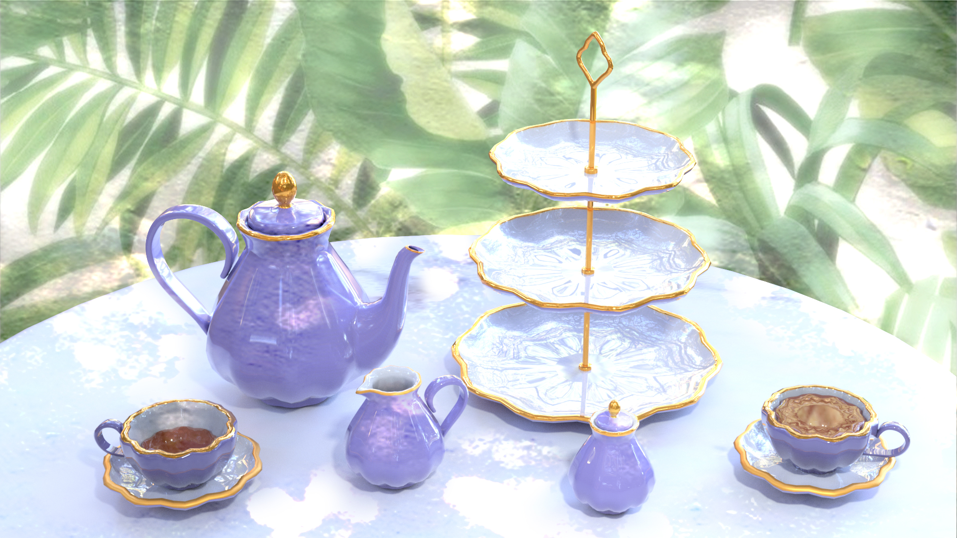Afternoon Tea Set - iClone/Scenes & Props - Reallusion Content Store
